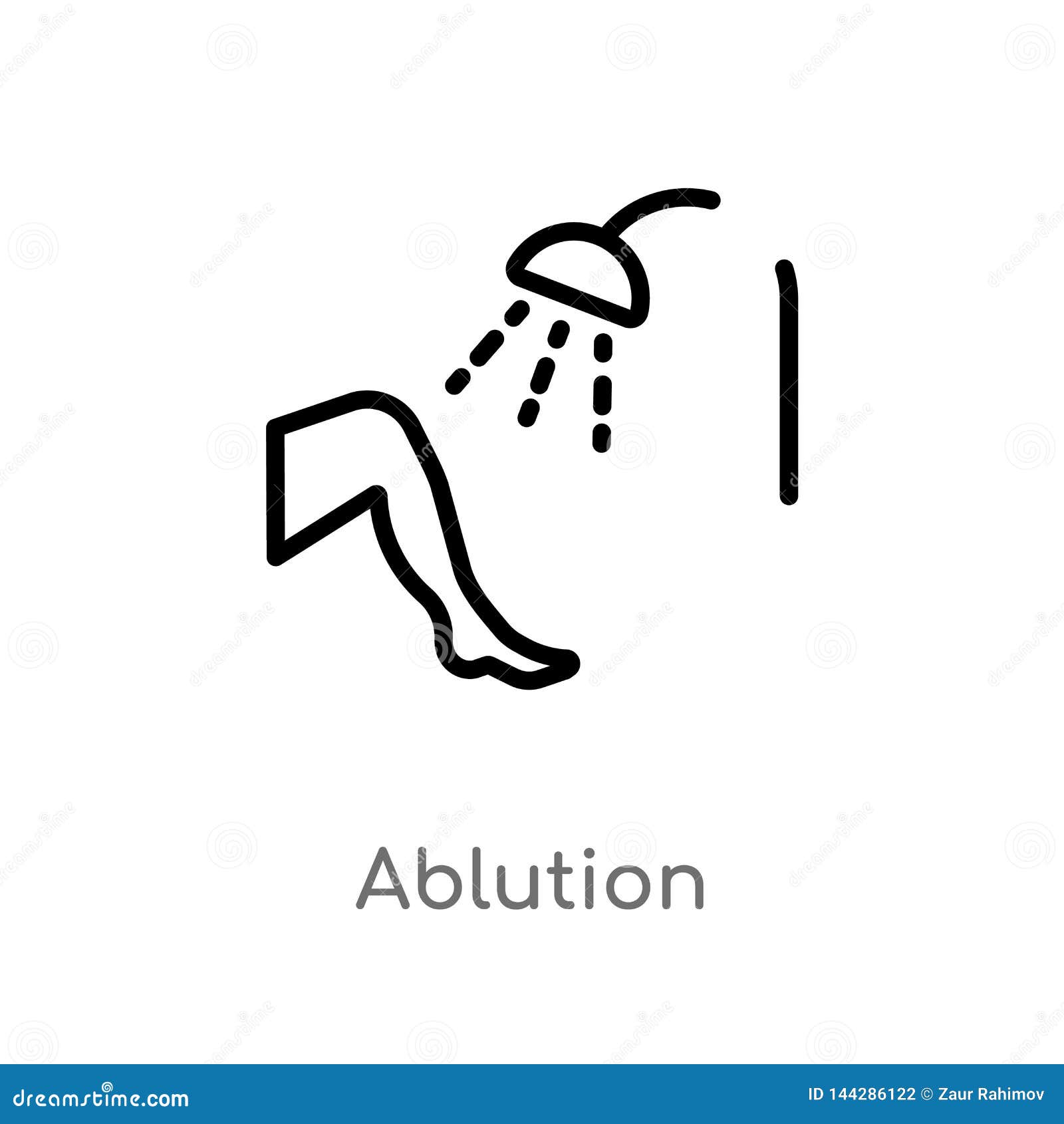 Ablution Isolated Icon. Simple Element Illustration From Hygiene ...