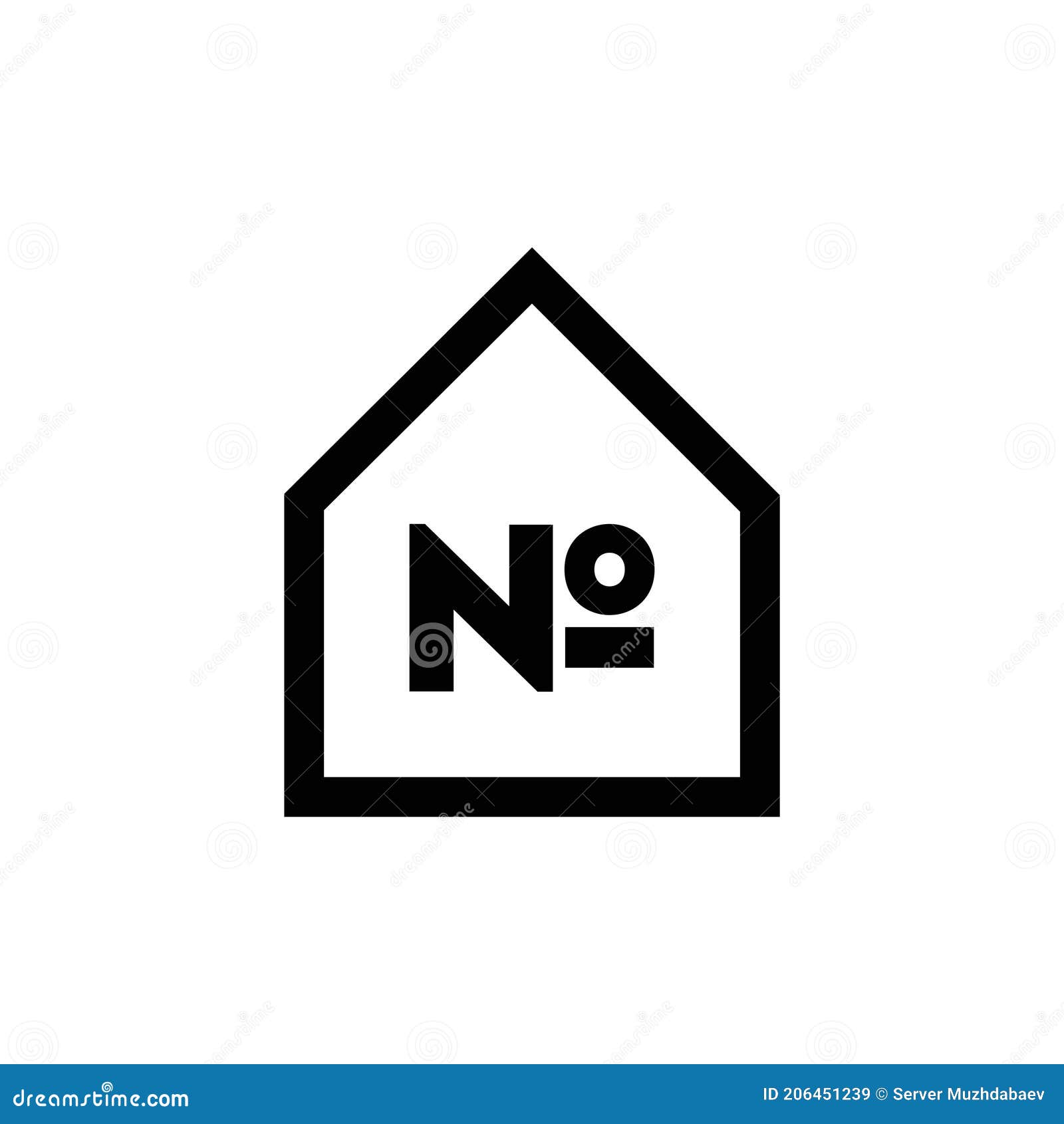 Outline Address Icon. Bold Line. Vector Illustration Stock Illustration ...