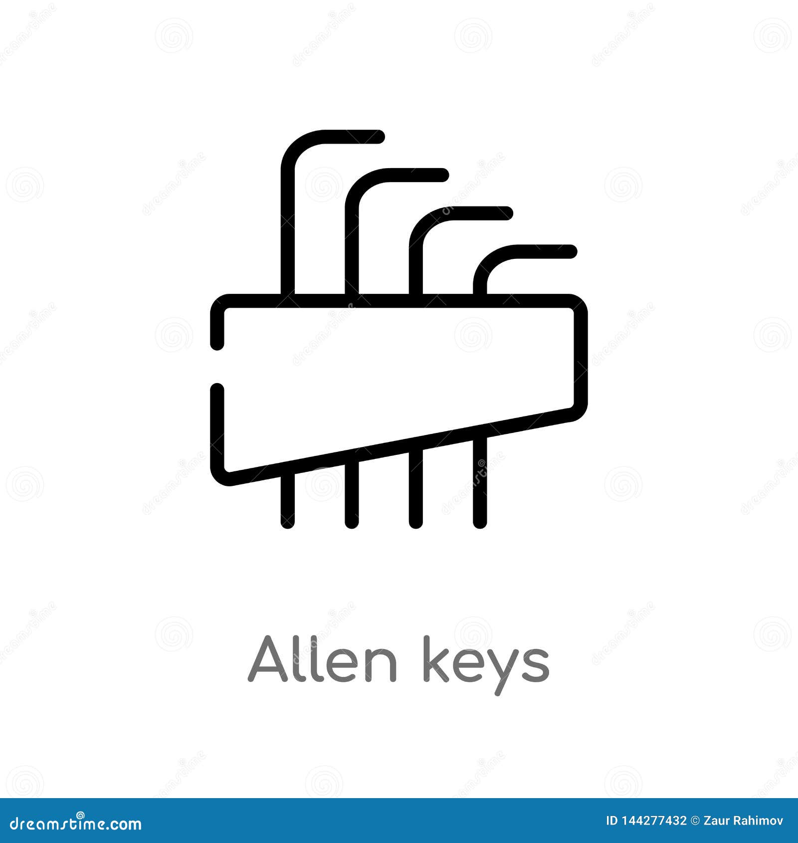 Allen Keys Vector Icon On White Background. Flat Vector Allen Keys Icon ...