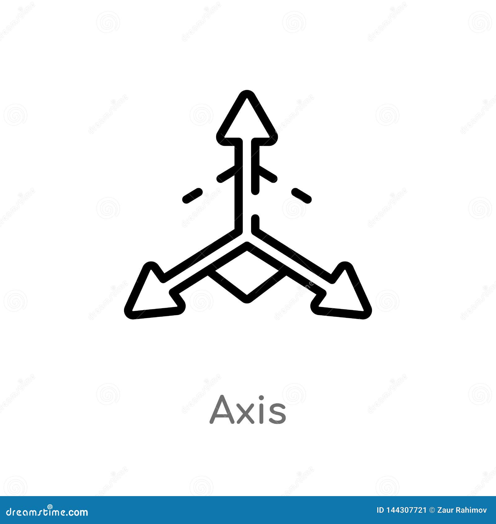 3D Axis Vector On White Background | CartoonDealer.com #100807210