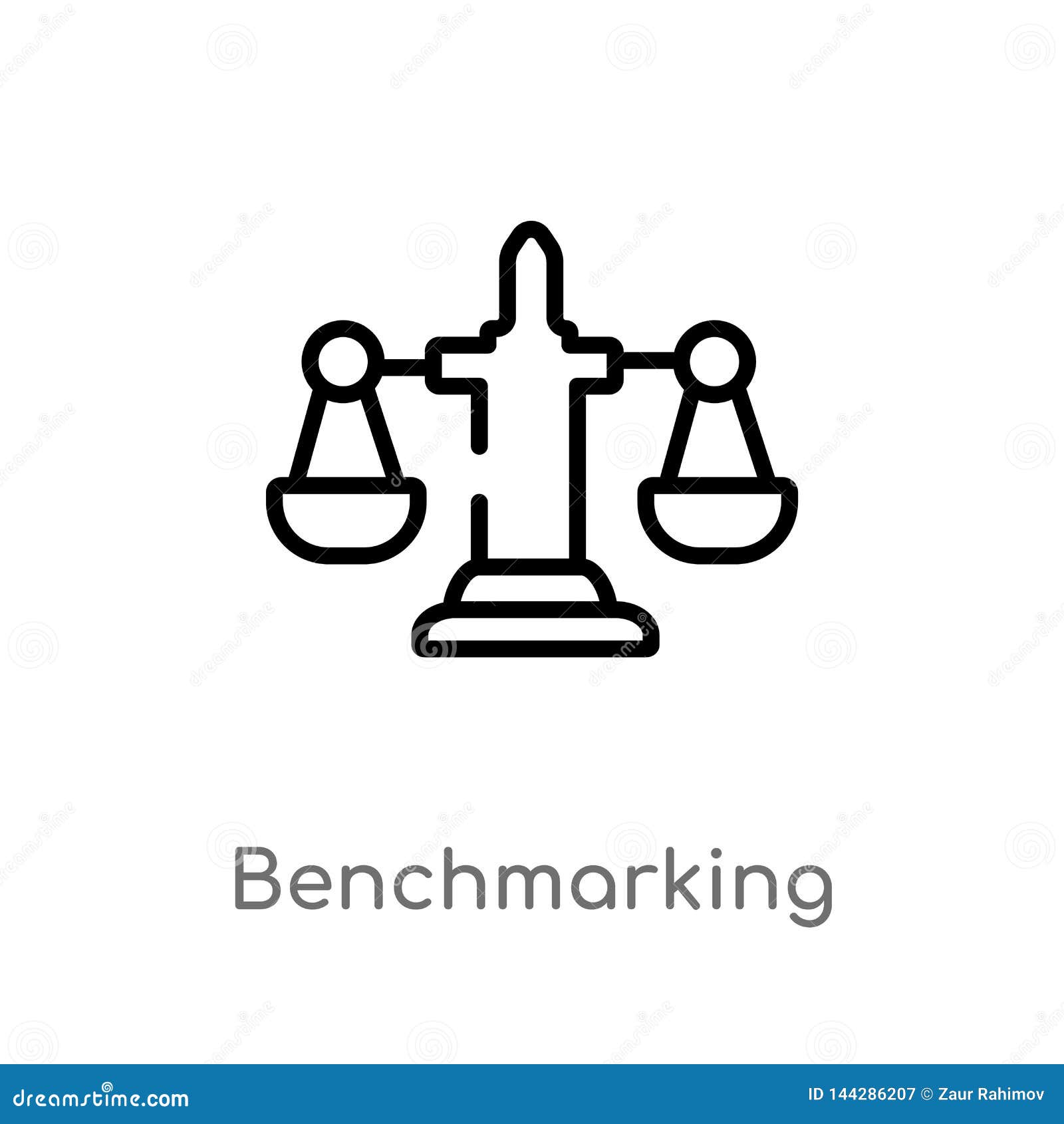 Benchmarking Outline Icon. Thin Line Concept Element From Business ... Benchmarking Outline Icon. Thin Line Concept Element From Business ...