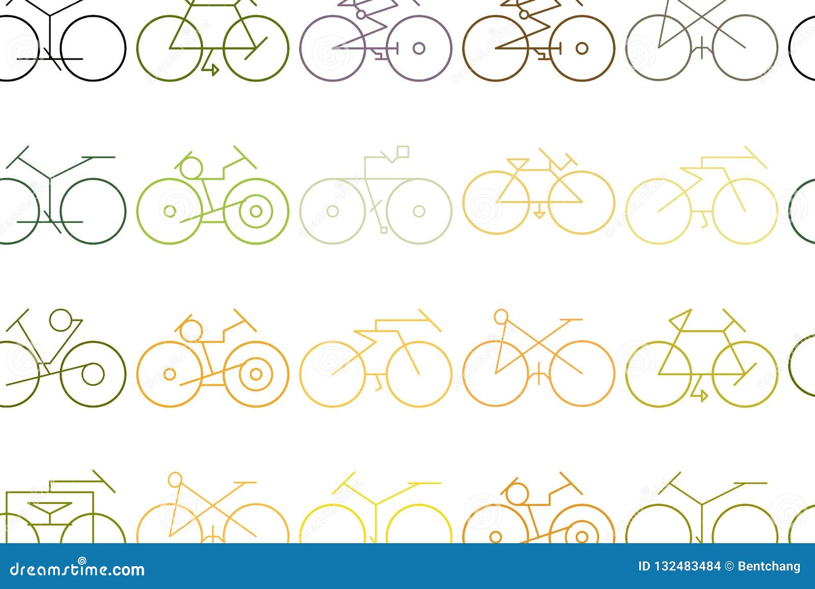 Outline of Bicycle Abstract Hand Drawn Background, Texture or Backdrop ...