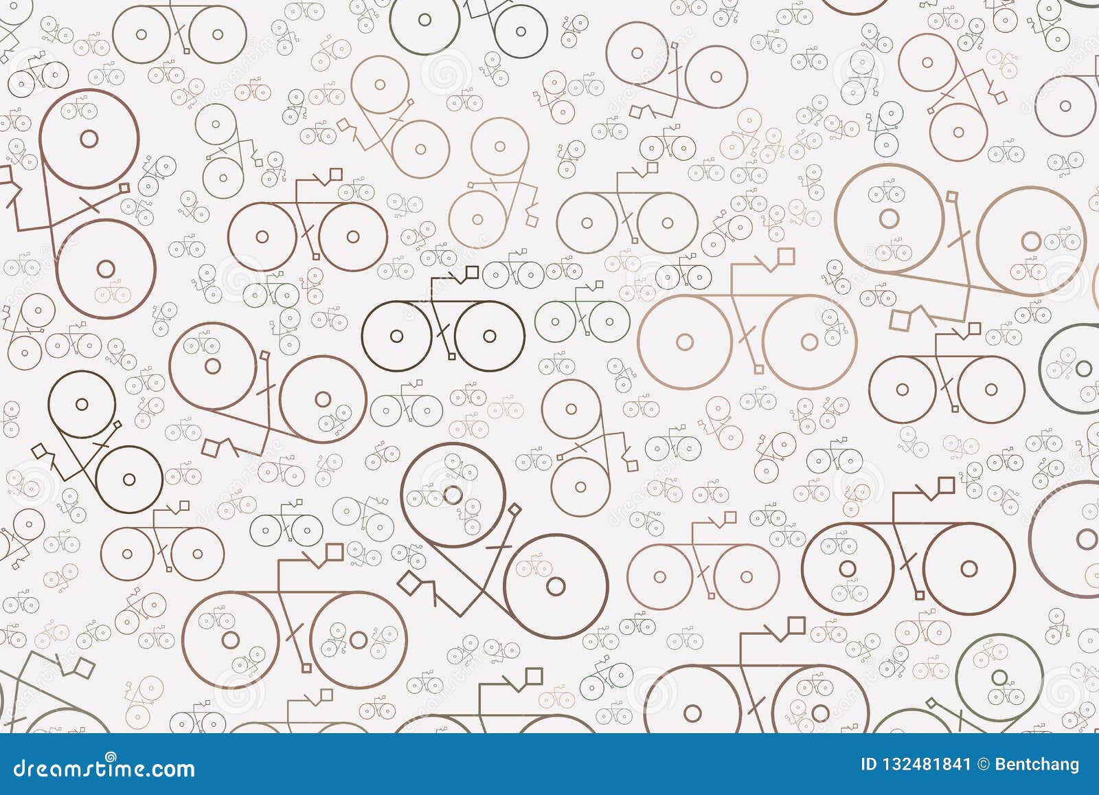 Outline of Bicycle Abstract Hand Drawn Background, Texture or Backdrop ...