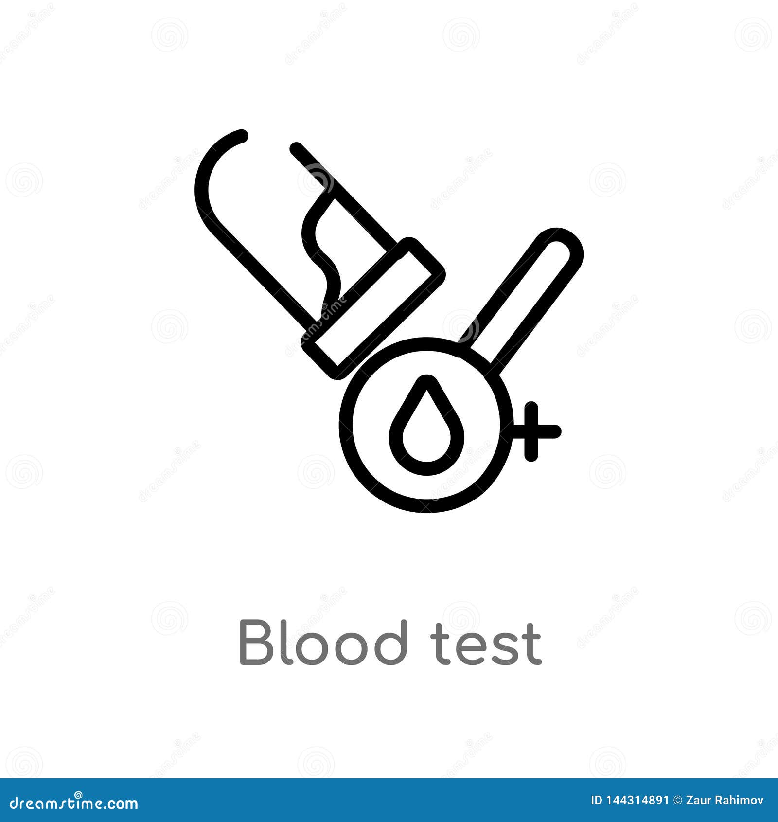 Outline Blood Vessel Vector Icon. Isolated Black Simple Line Element ...