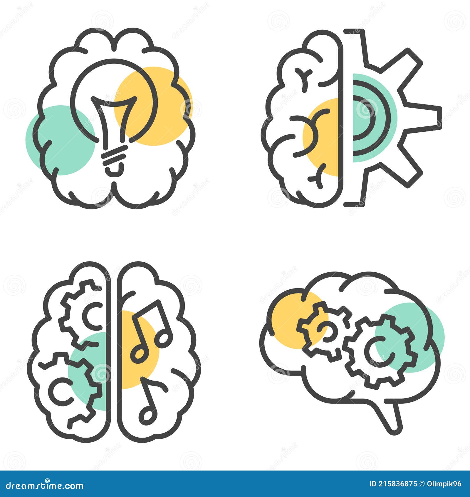 Conceptual Logos - Mental Disorders Logos Royalty-Free Stock Photo ...