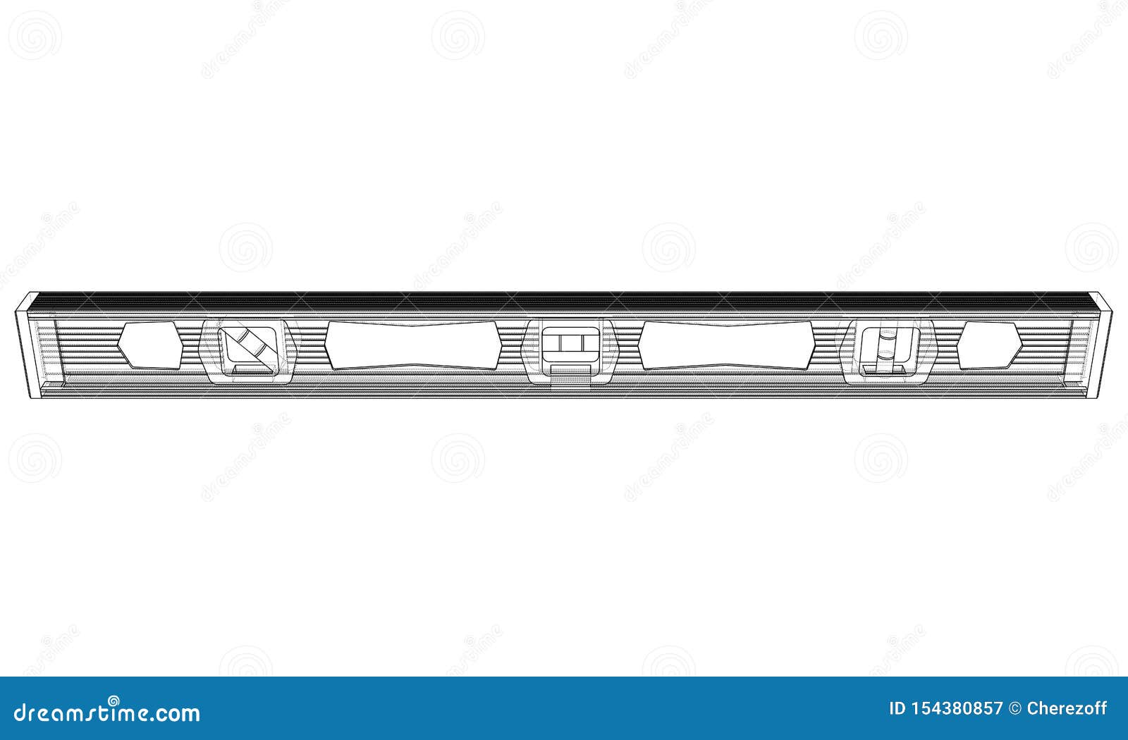 Outline Building Level. Vector Stock Vector - Illustration of center ...