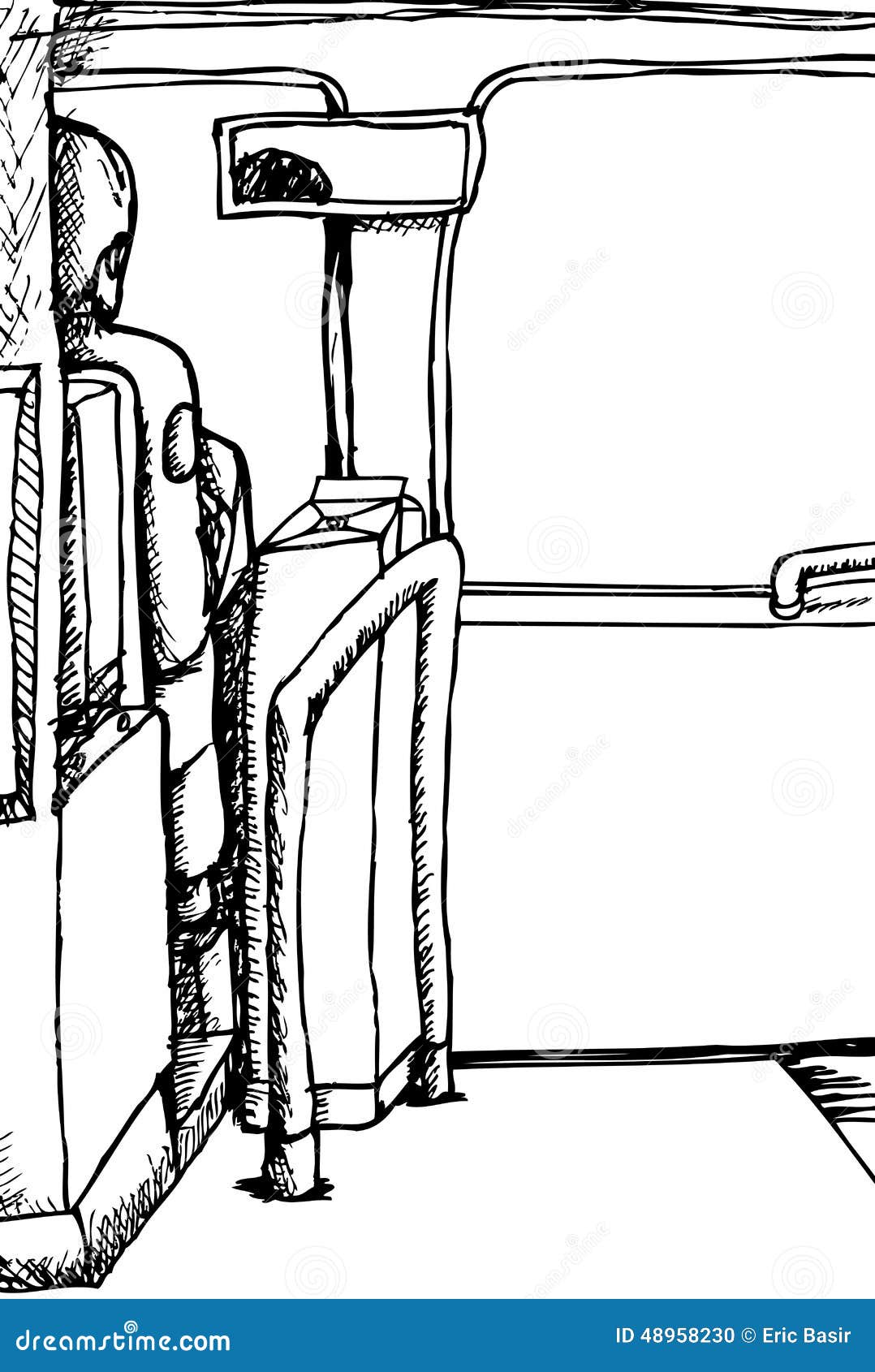 Outline of Bus Driver stock illustration. Illustration of outline ...