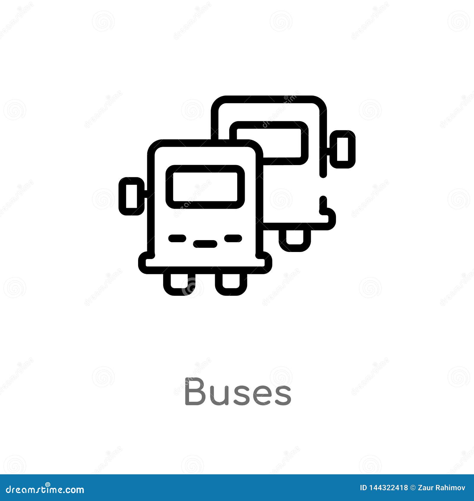 Buses Vector Element Royalty-Free Illustration | CartoonDealer.com ...