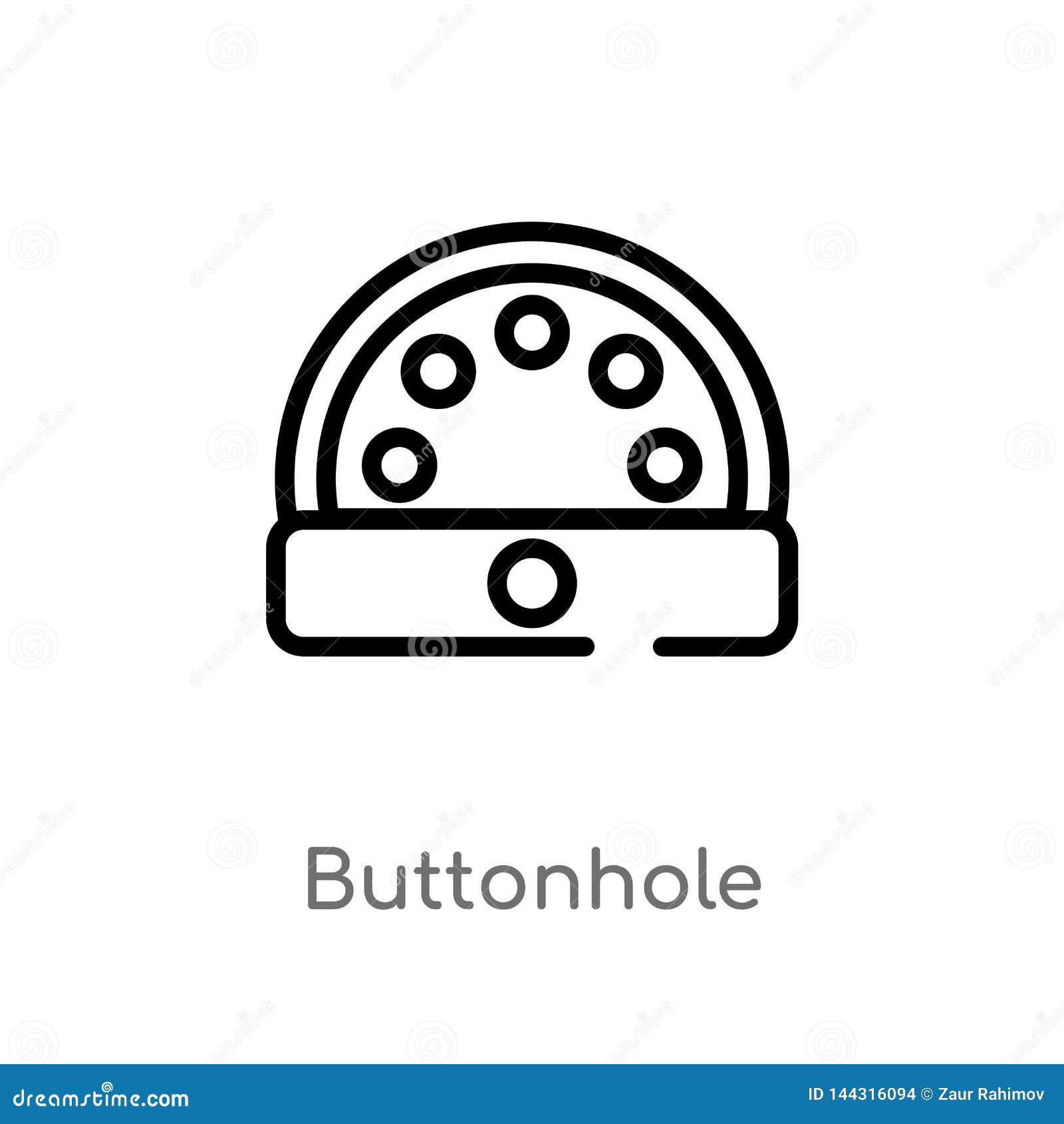 Buttonhole Vector Icon On White Background. Flat Vector Buttonhole Icon ...