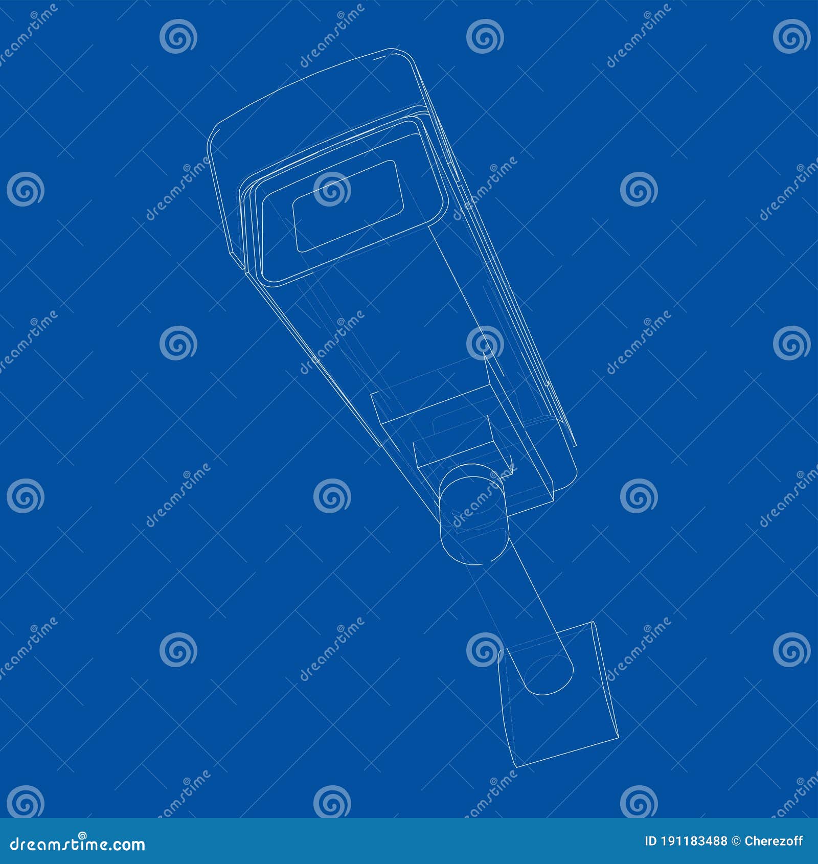 Outline CCTV Camera. Security Camera Stock Illustration - Illustration ...