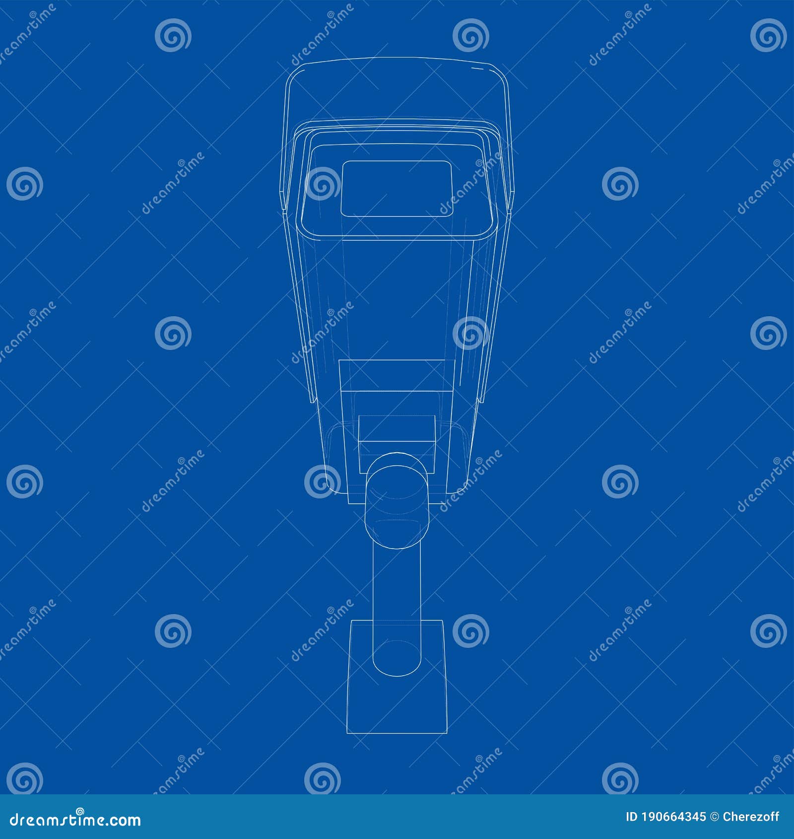 Outline CCTV Camera. Security Camera Stock Illustration - Illustration ...