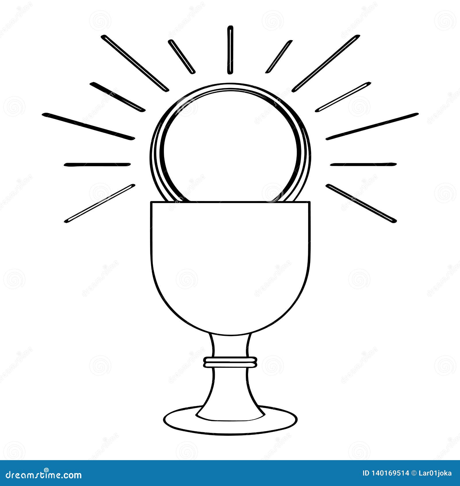 Host And Chalice Vector Illustration | CartoonDealer.com #13765716