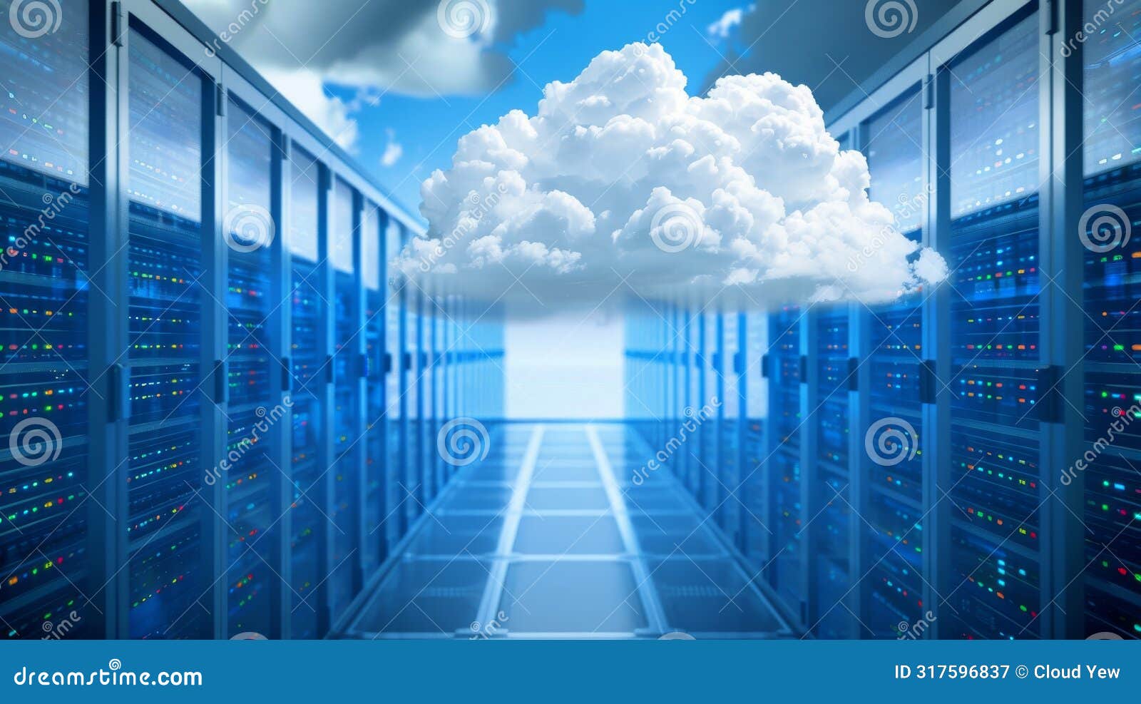 Ensuring Data Protection: Cyber Security Shielding For D Laptop Cloud Data. Concept Cyber ...