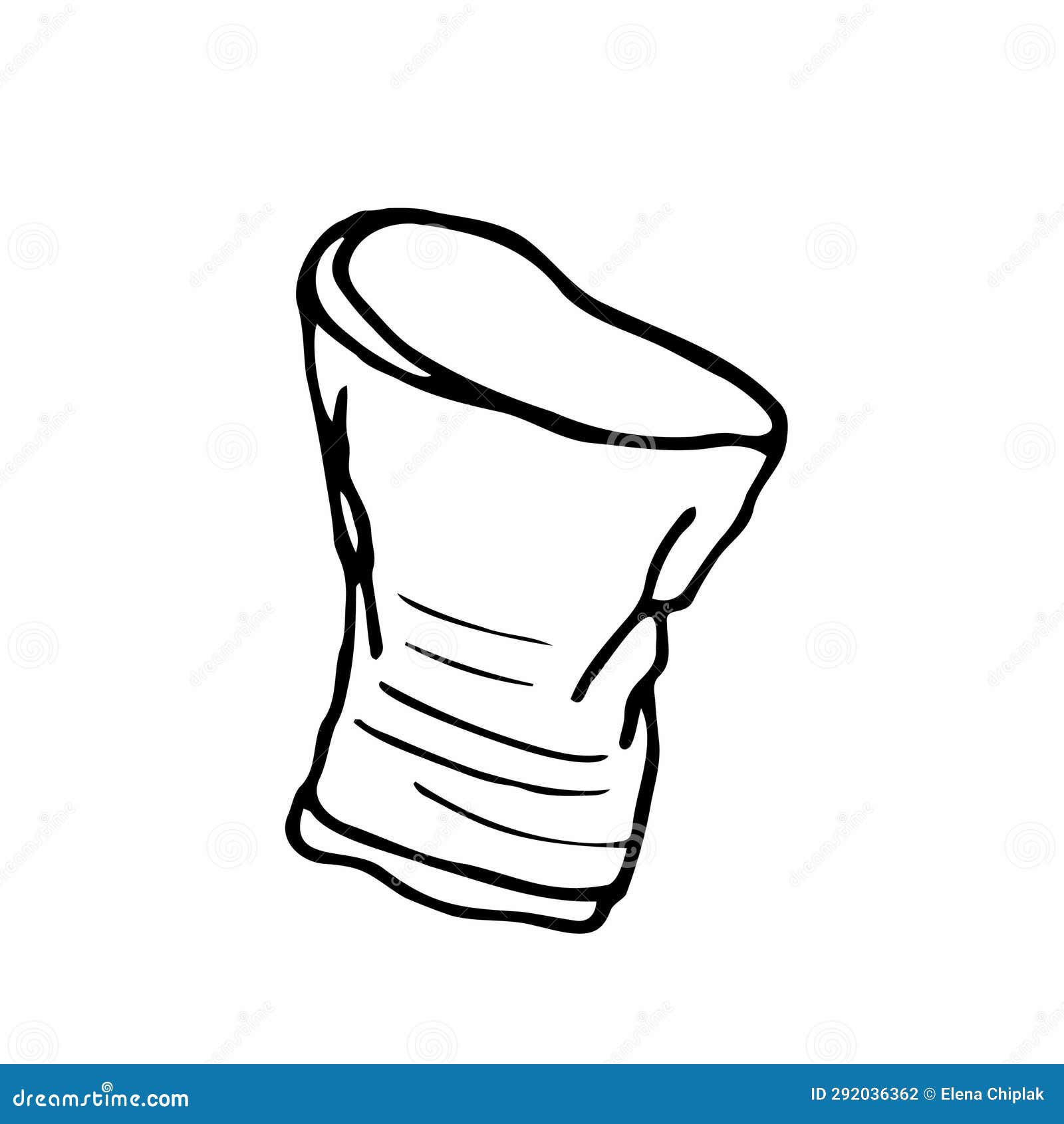 Outline and Colorful Element Plastic Pollution. Crumpled Plastic Cup ...