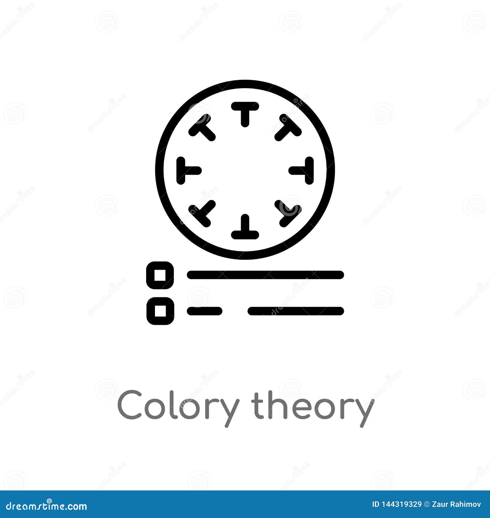 Colory Theory Isolated Icon. Simple Element Illustration From ...