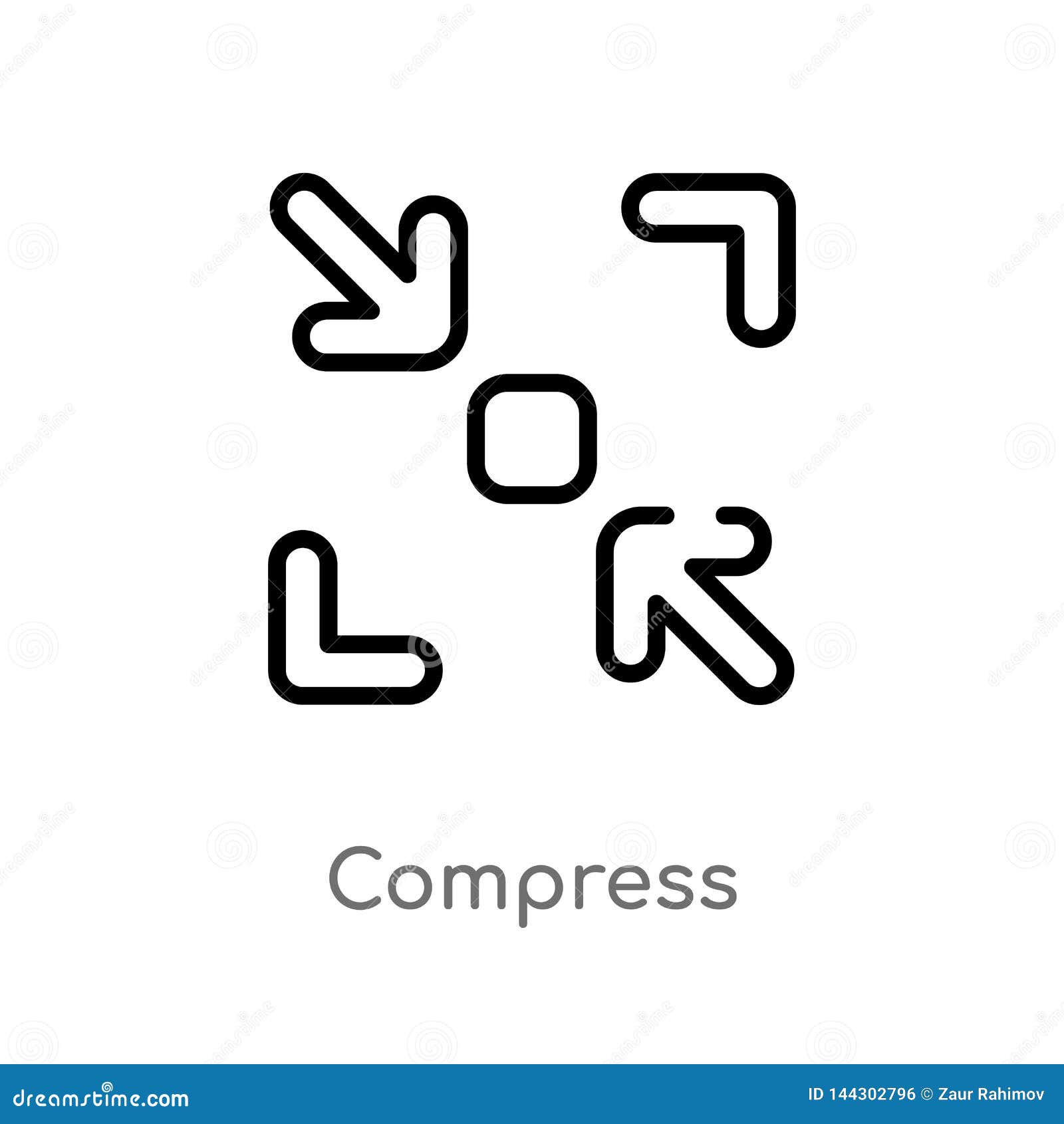 Black Compress Symbol For Banner, General Design Print And Websites ...