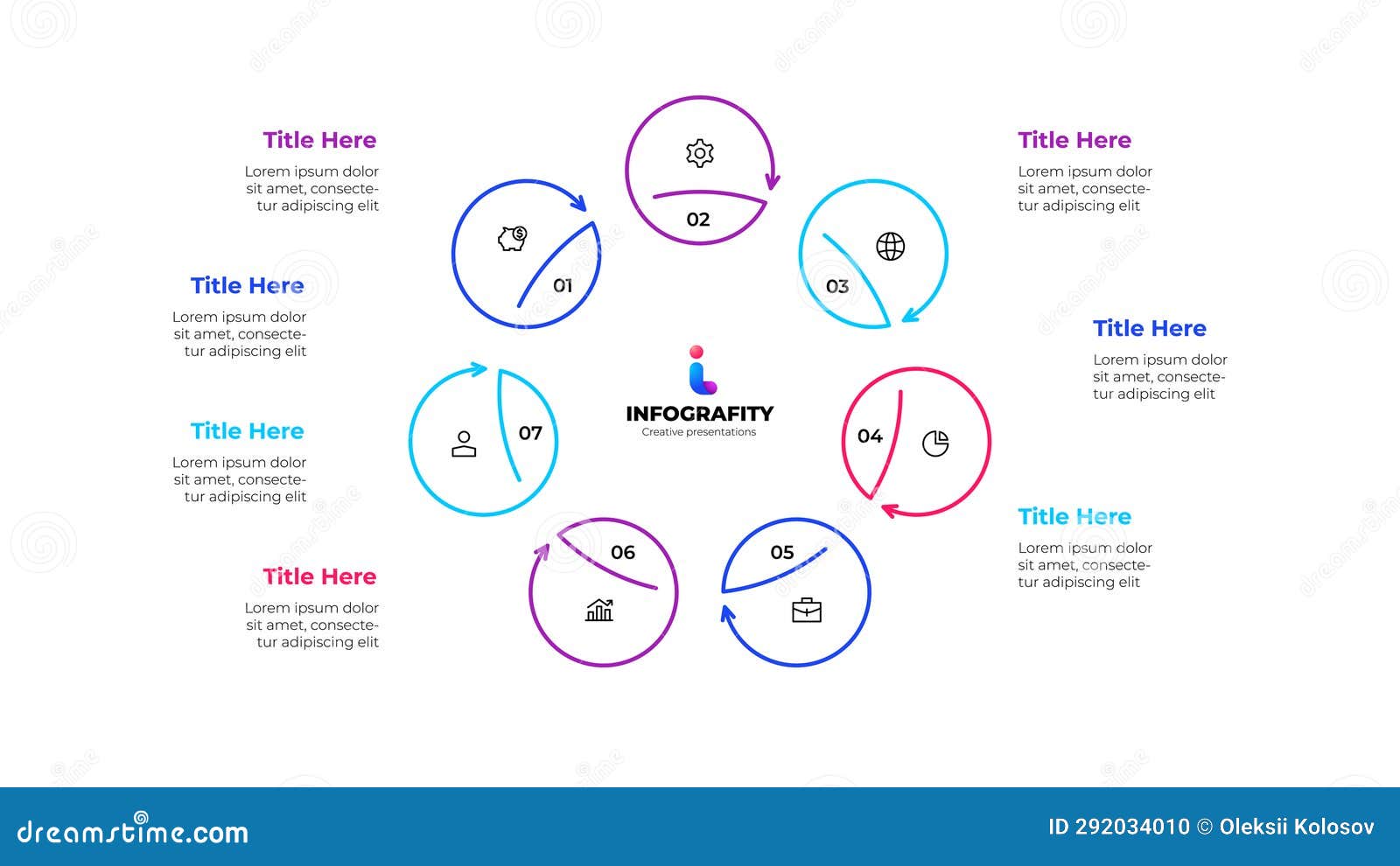 Outline Cycle Diagram Divided Into 7 Sectors. Design Concept Of Seven ... Outline Cycle Diagram Divided Into 7 Sectors. Design Concept Of Seven ...