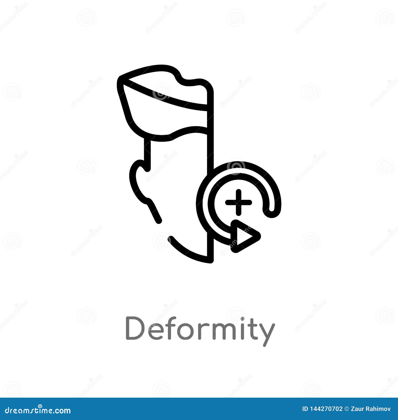Deformity Vector Icon On White Background. Flat Vector Deformity Icon ...