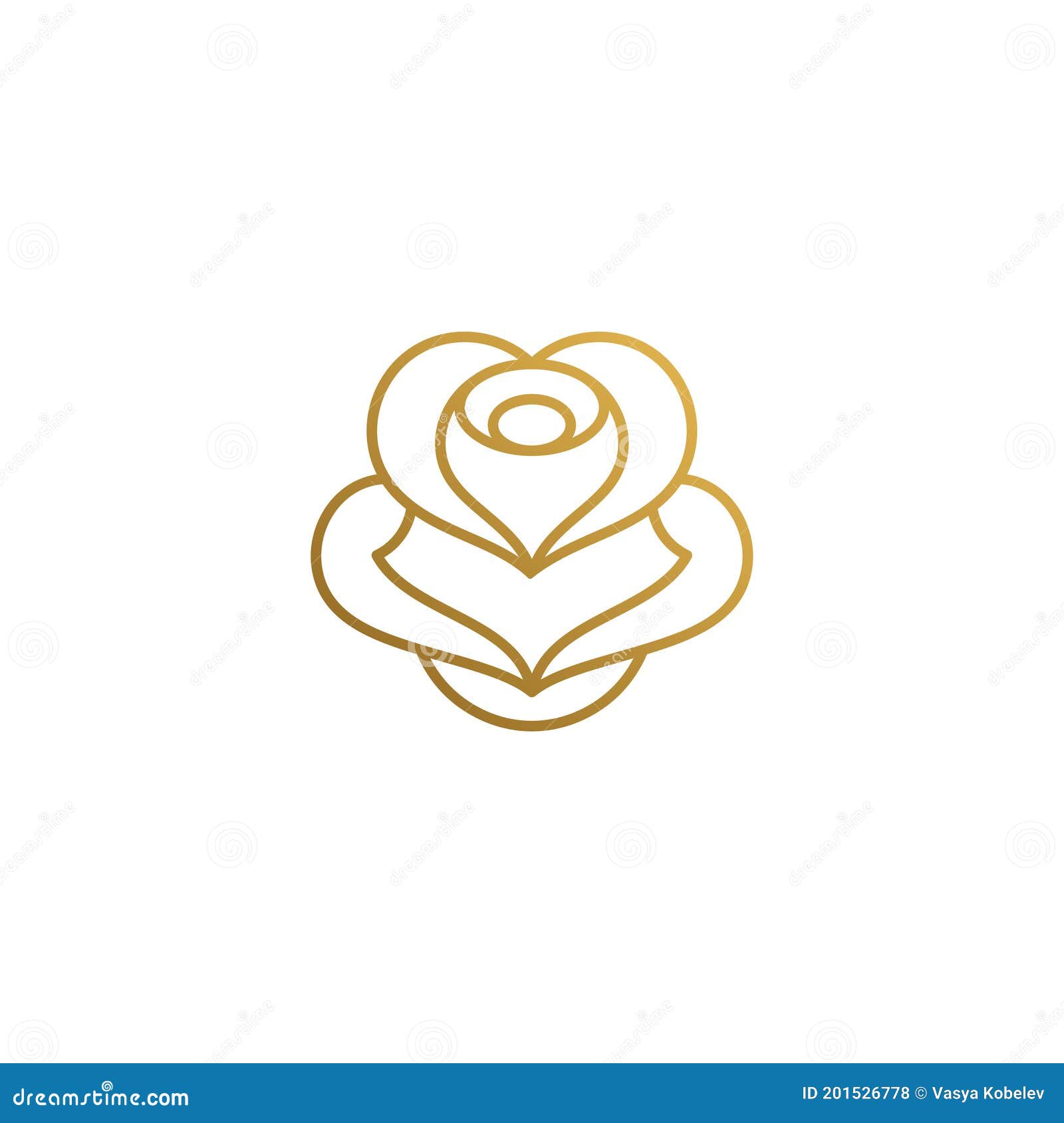 Outline Design of Elegant Rose Hand Drawn with Thin Lines Stock Vector ...