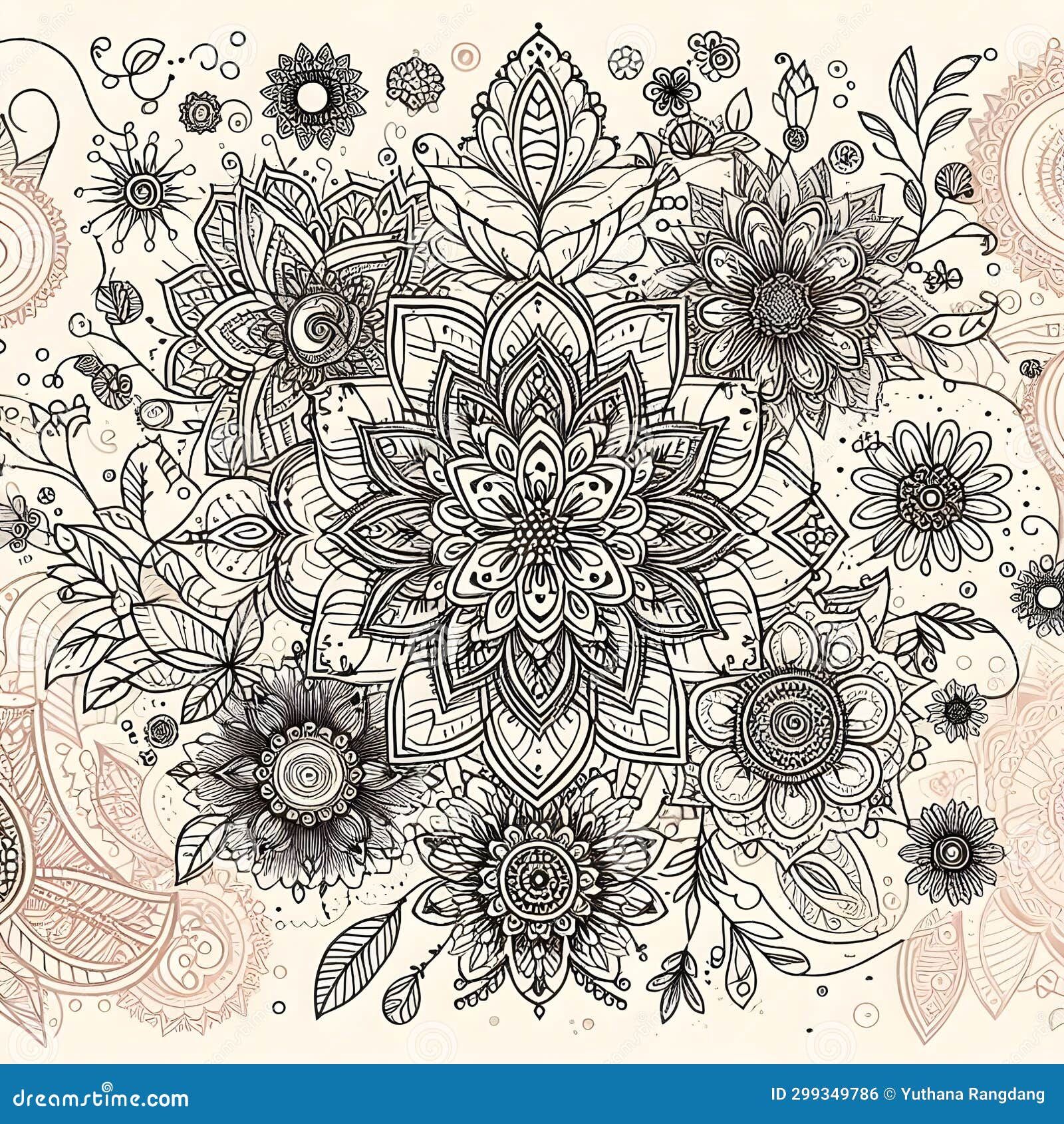 Outline Design of an Extra Small and Thin Line Art of Floral Wall Art ...