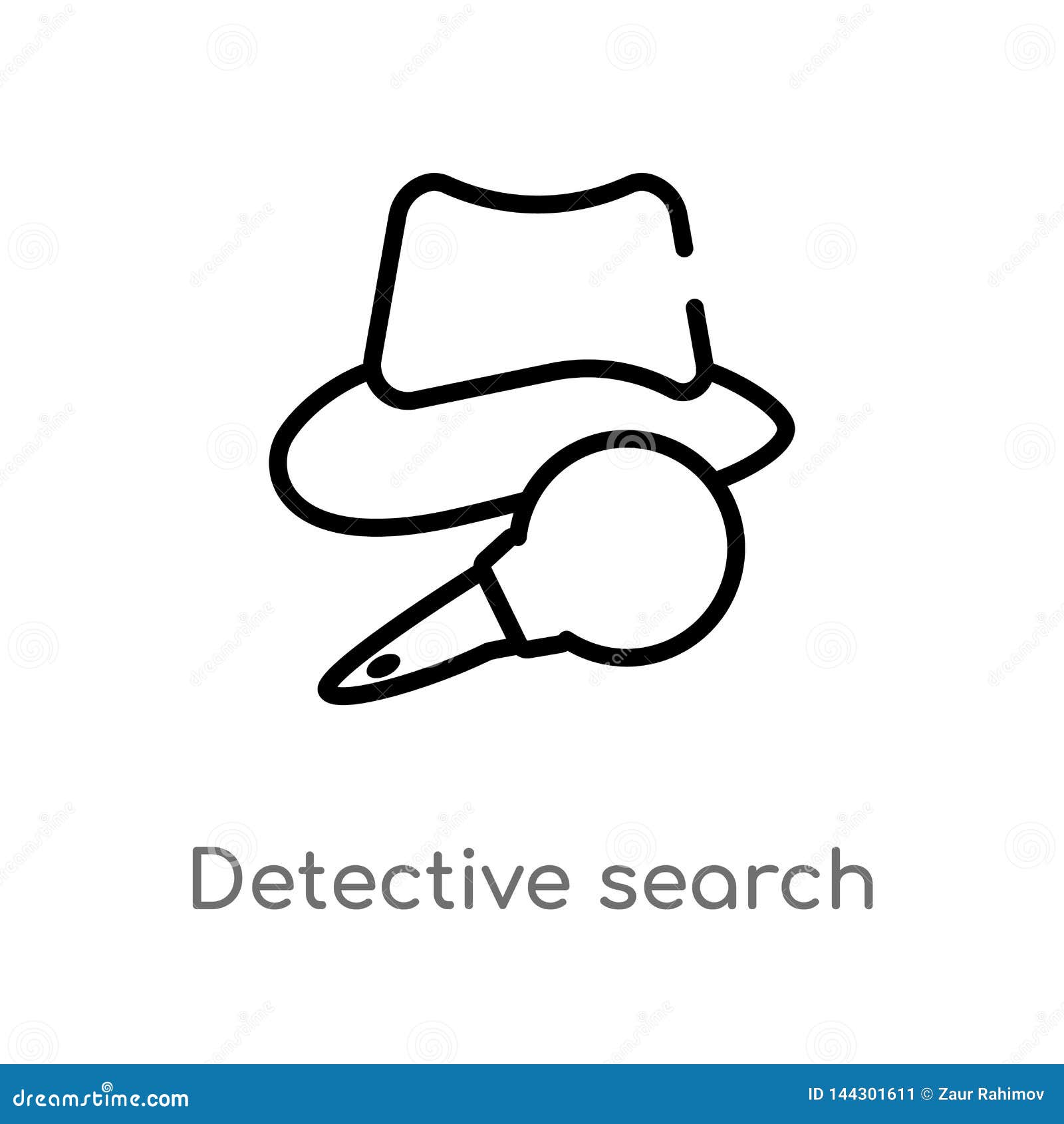 Detective Search Icon On White Background. Simple Element Illustration ...