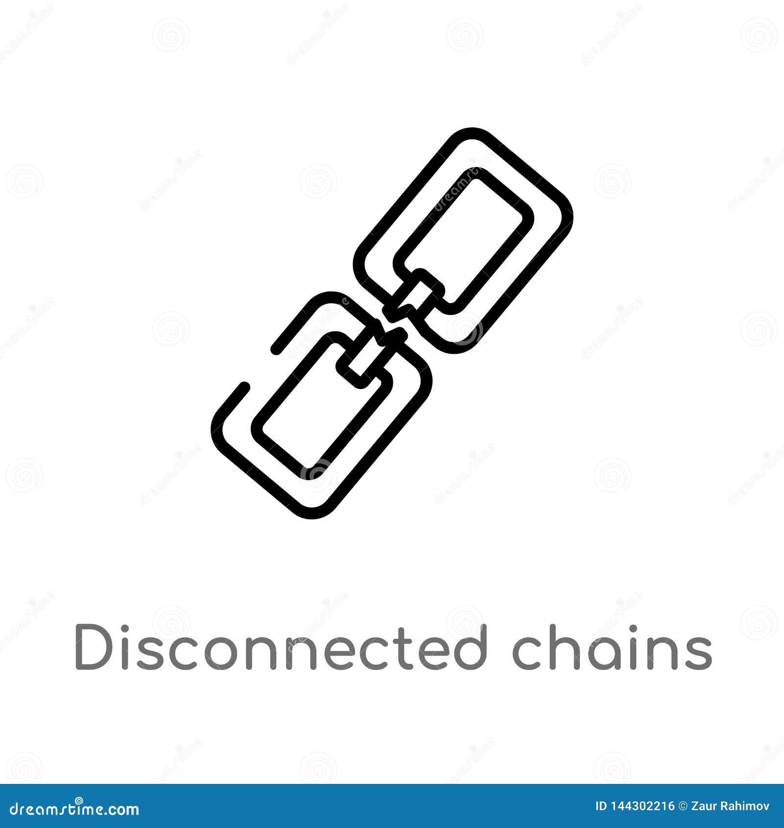 Simple Disconnected Symbol Cartoon Vector | CartoonDealer.com #104820201