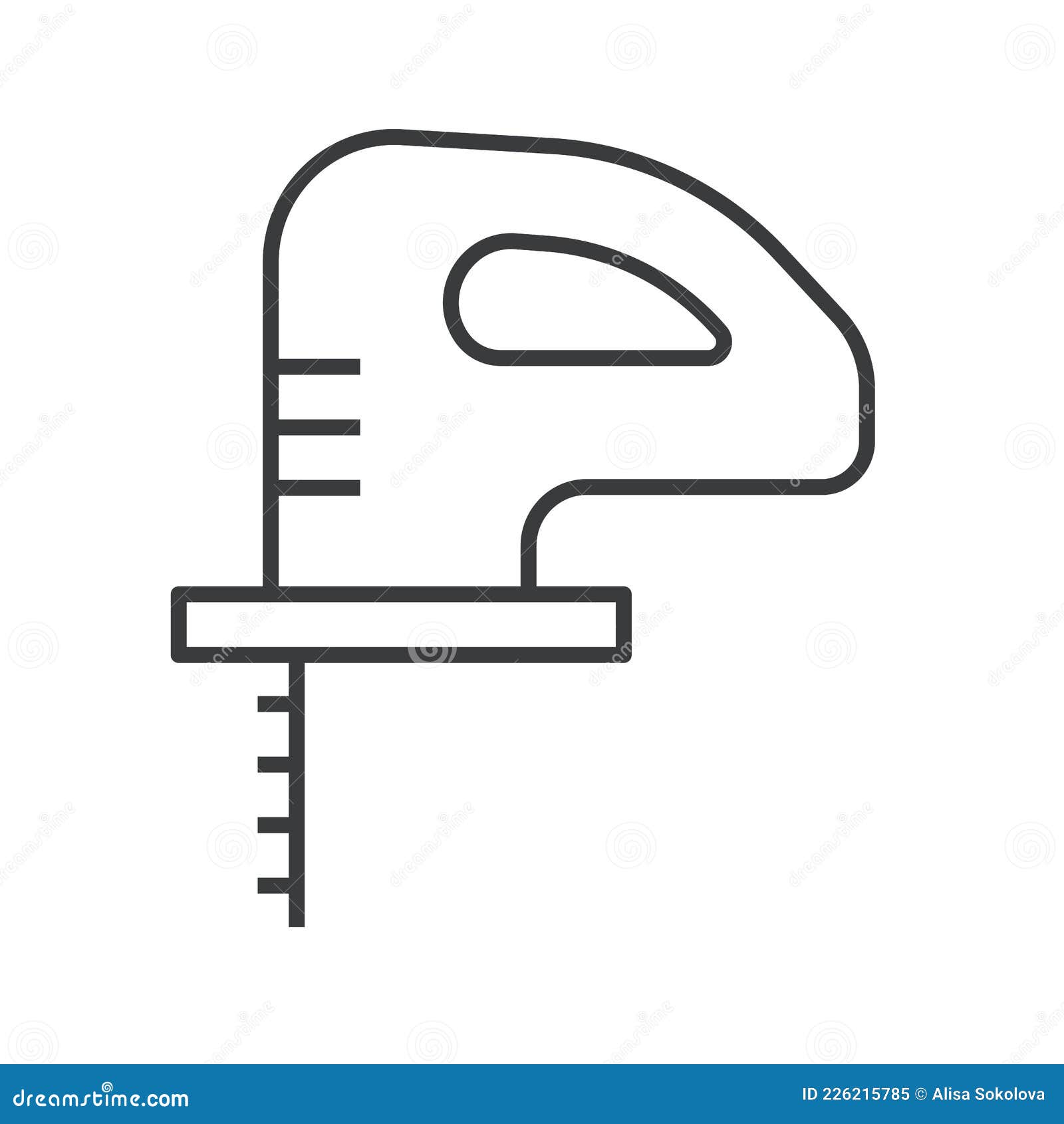 Outline Editable Sander Vector Icon Isolated on White Transparent ...