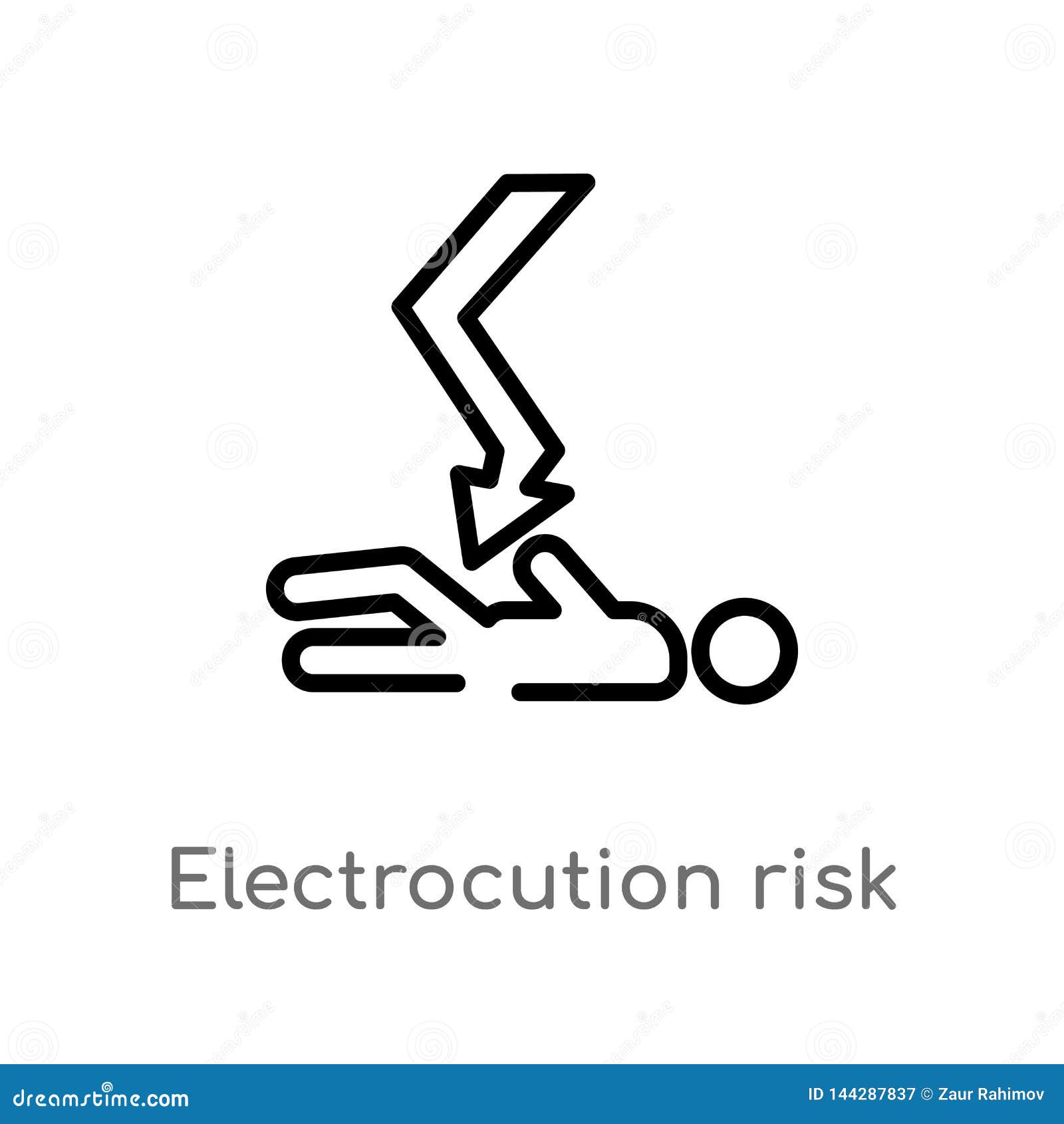 Electrocution Icon Vector | CartoonDealer.com #104129782