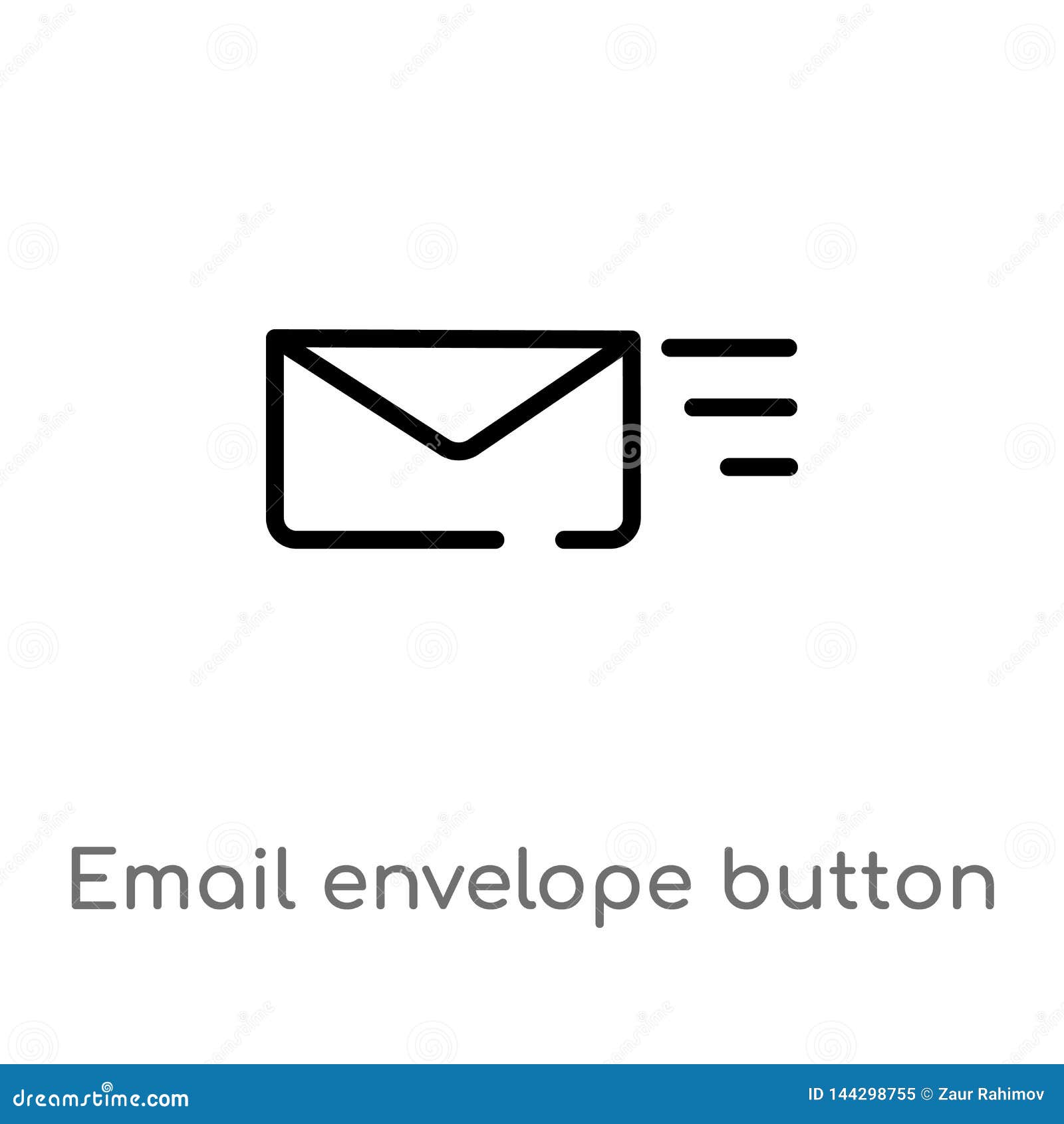 Outline Email Icon. Line Mail Symbol For Website Design Vector ...