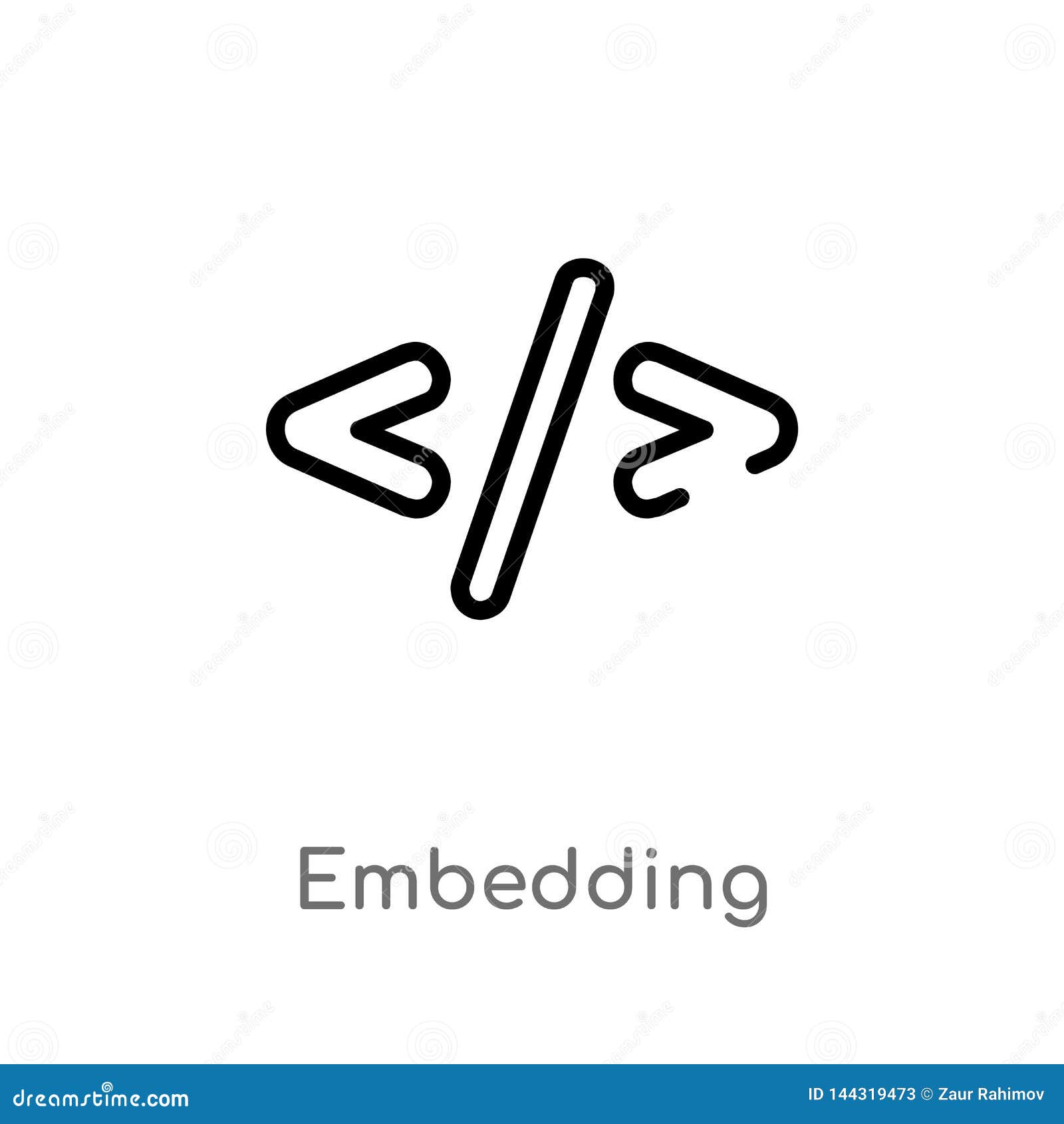 Embedding Icon. Trendy Modern Flat Linear Vector Embedding Icon ... Embedding Icon. Trendy Modern Flat Linear Vector Embedding Icon ...