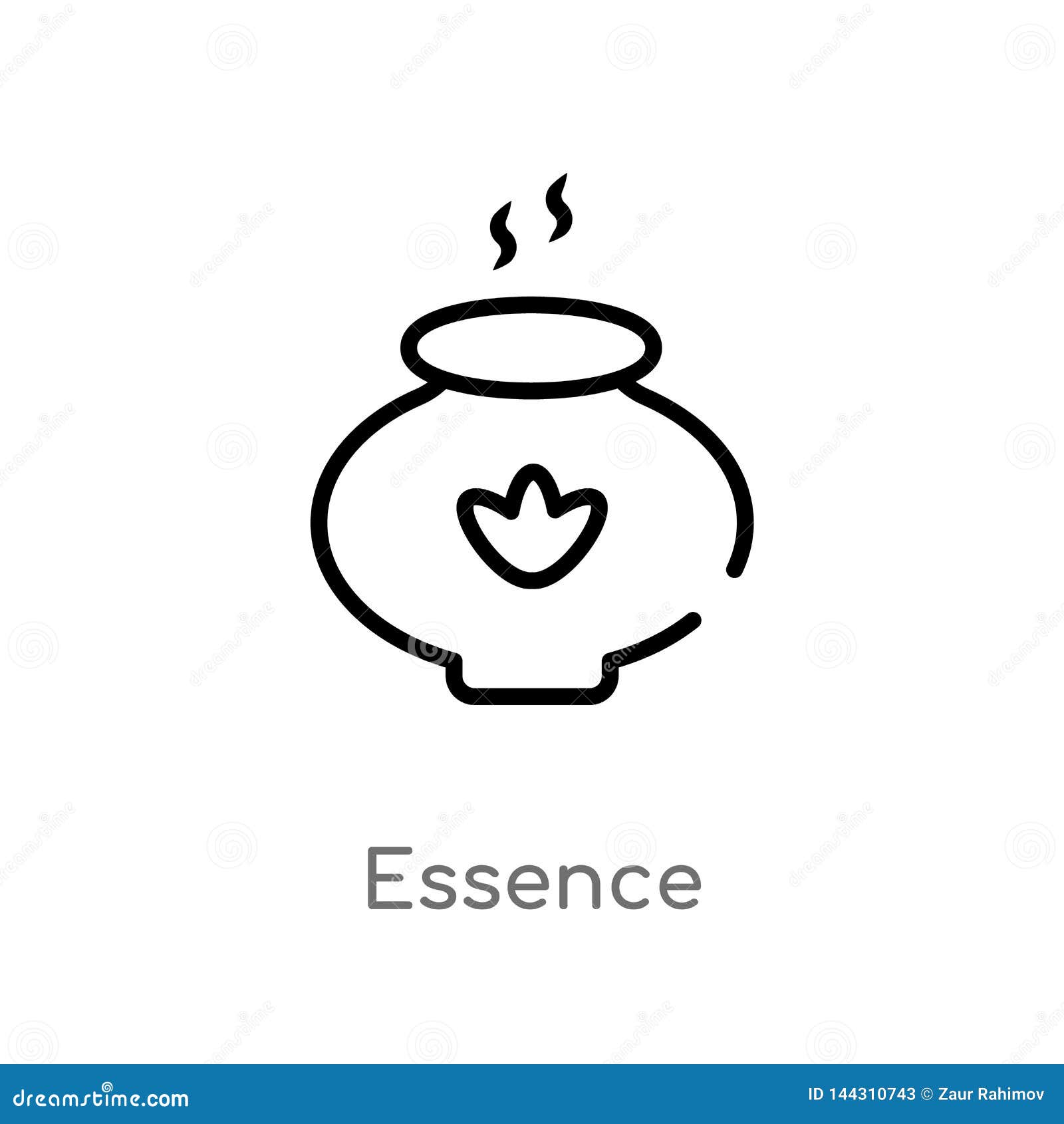 Outline Essence Vector Icon. Isolated Black Simple Line Element ...