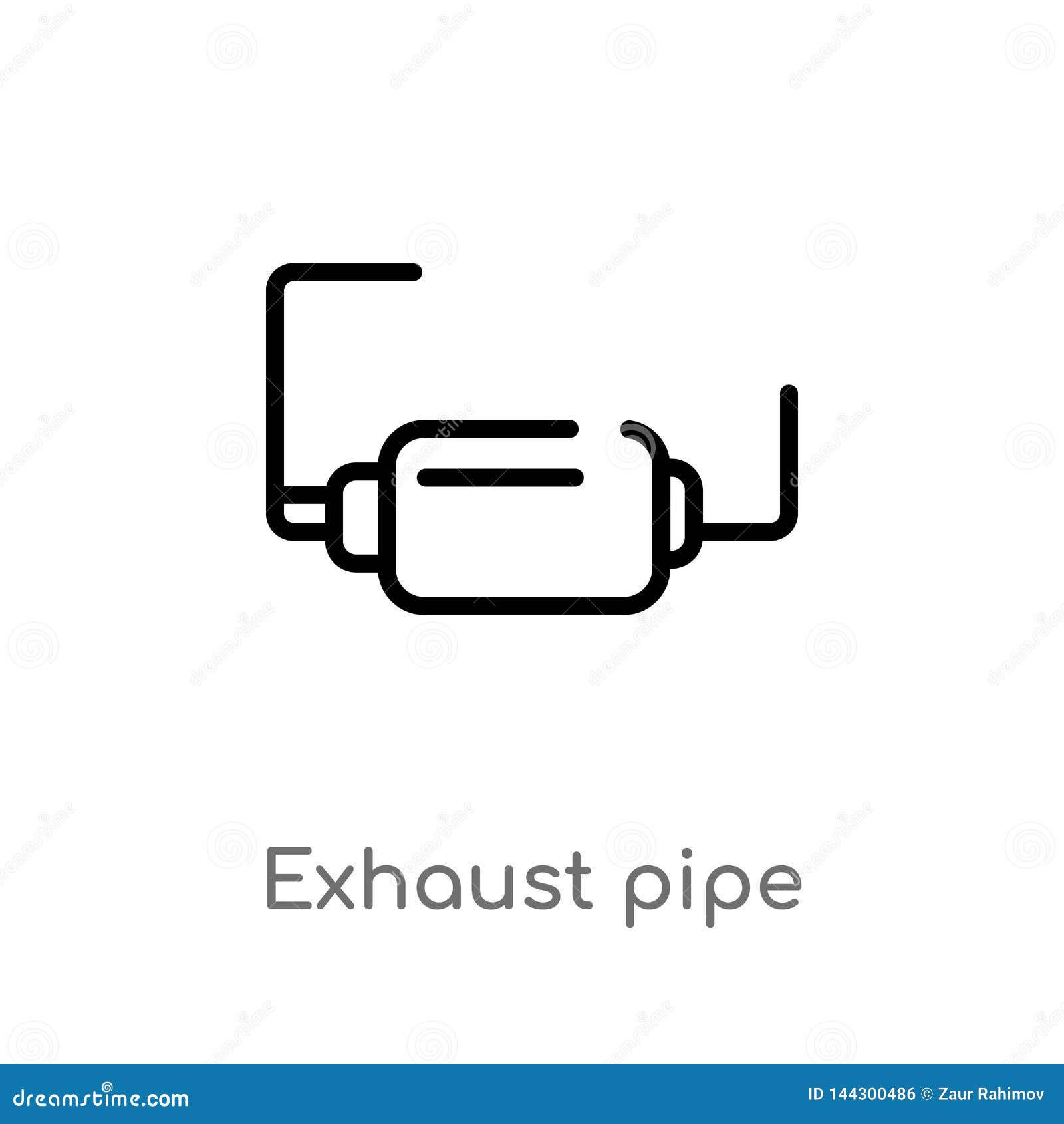 Exhaust Transportation Monoline Symbol Icon Logo For Graphic Design, UI ...
