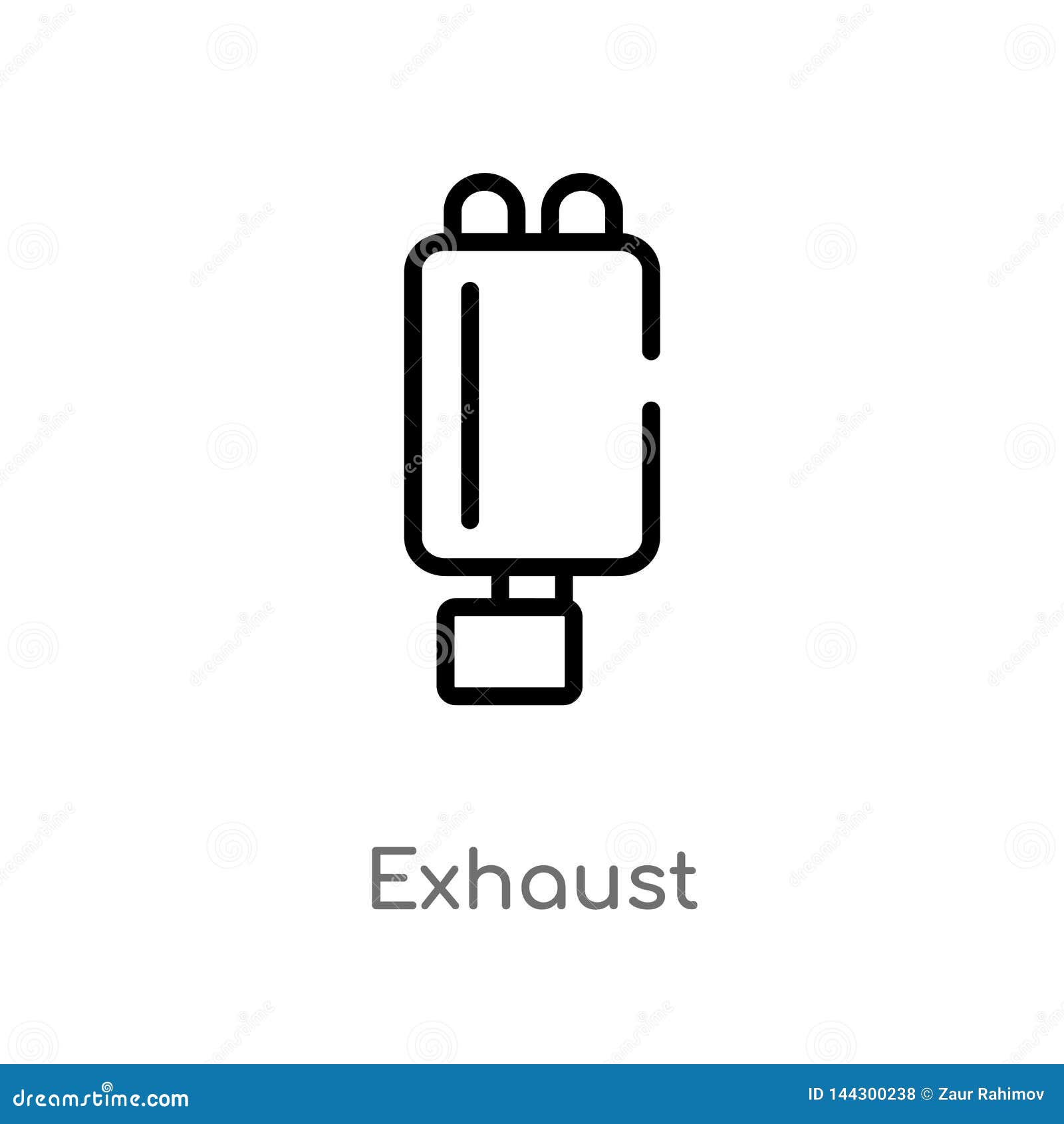 Exhaust Transportation Monoline Symbol Icon Logo For Graphic Design, UI ...