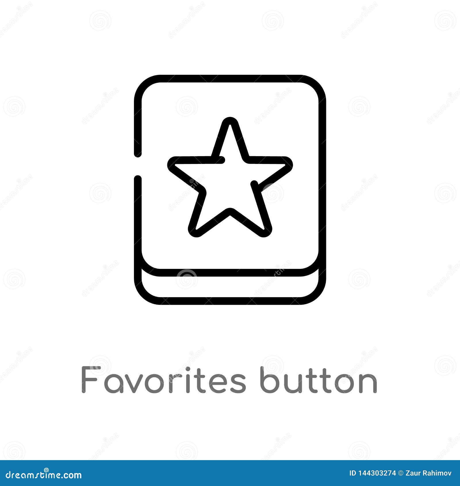 Favorites Button Icon Vector | CartoonDealer.com #107945682
