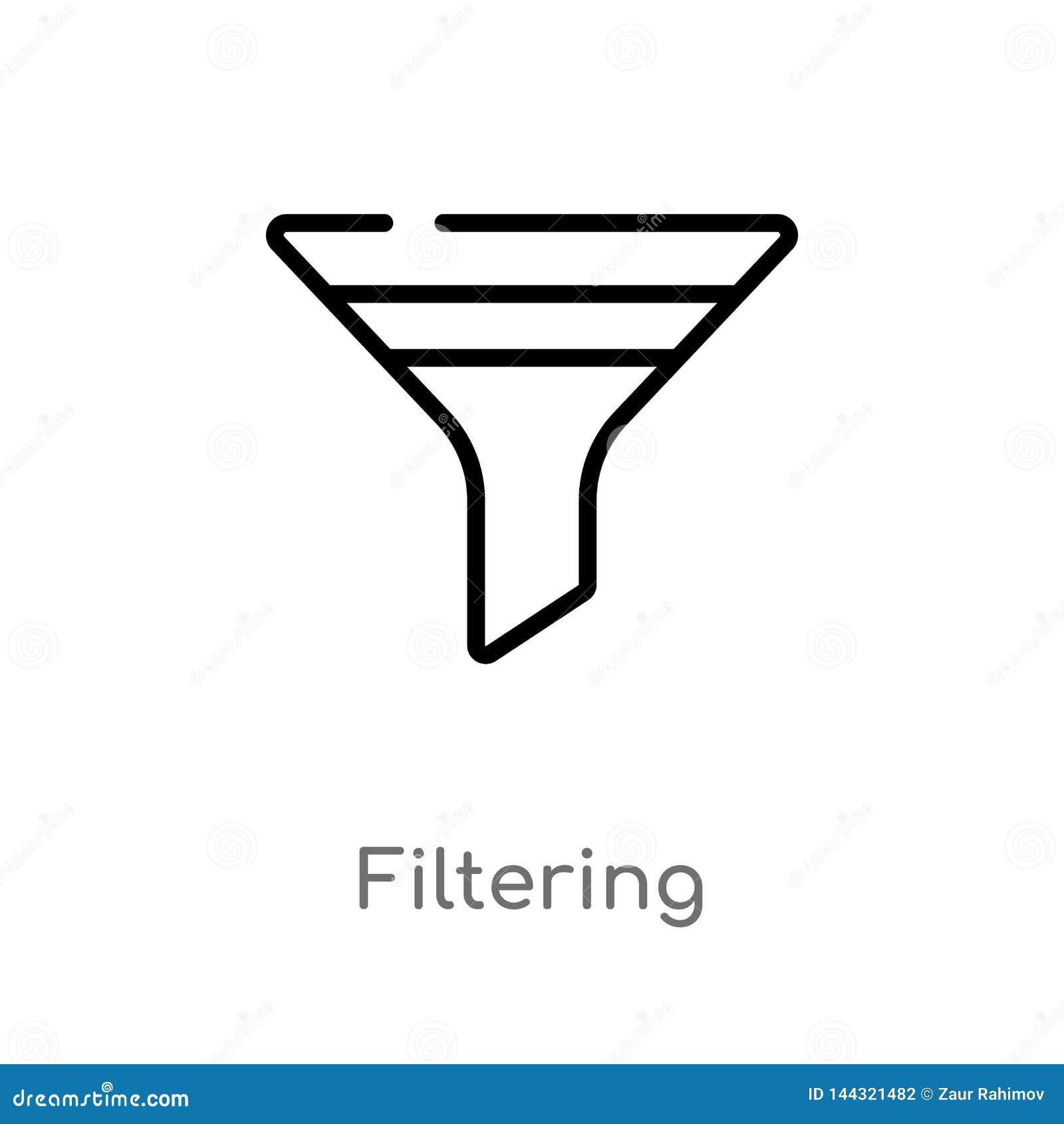 Filtering Vector Icon On White Background. Flat Vector Filtering Icon ...