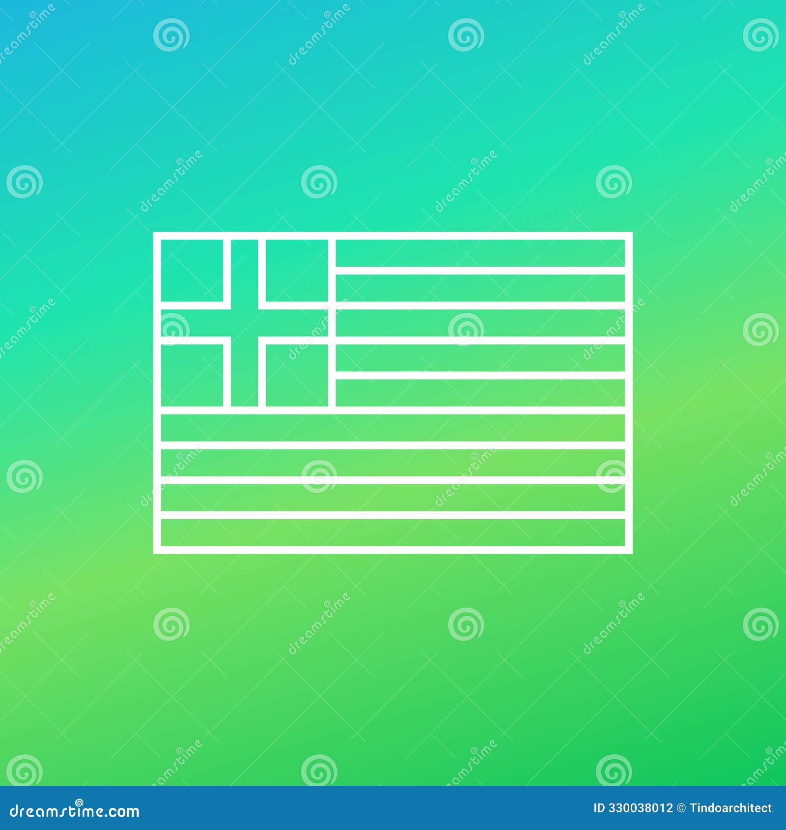 Outline flag of Greece stock illustration. Illustration of hellenic ...