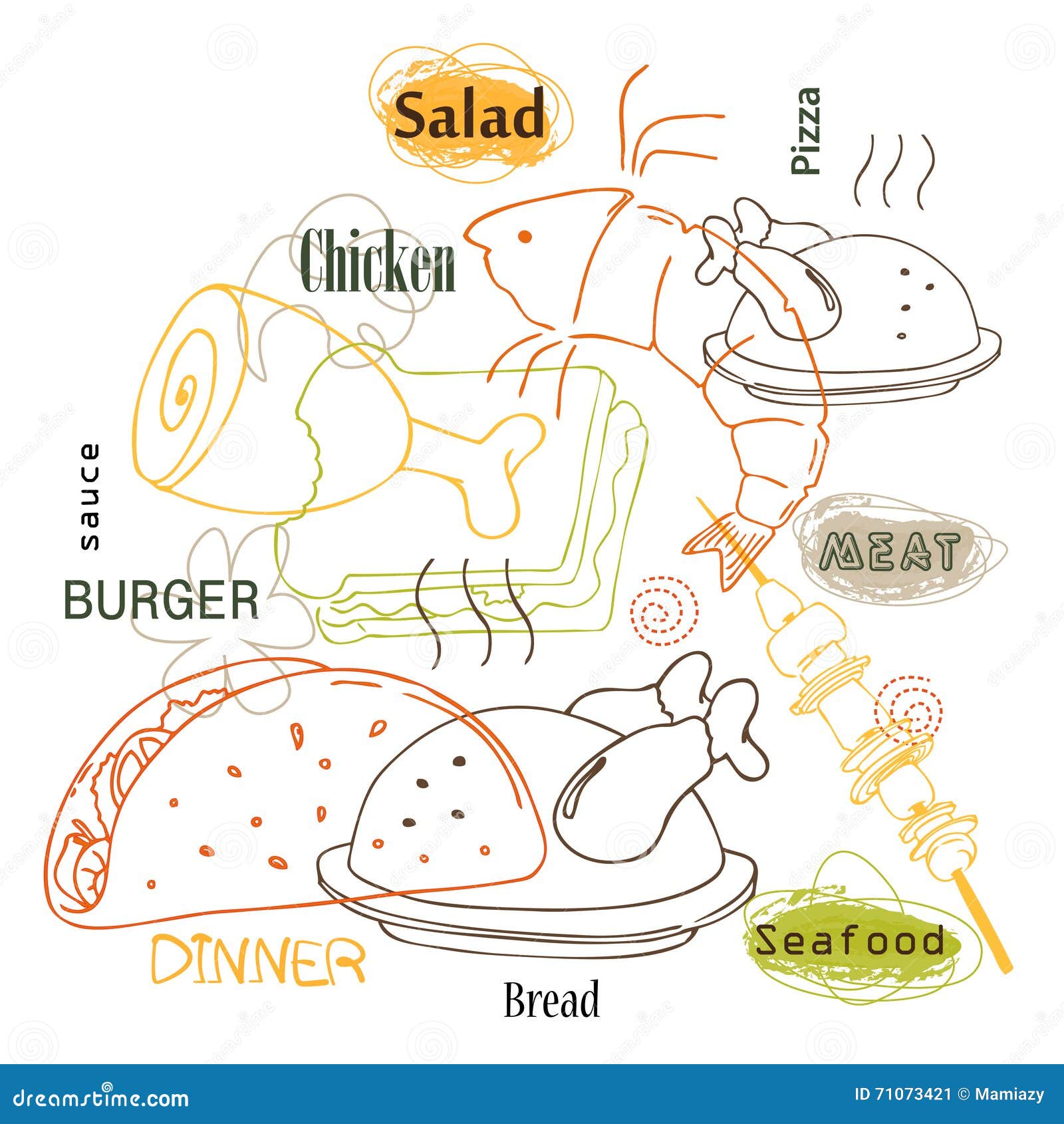 Outline Food Box Vector Icon. Isolated Black Simple Line Element ...