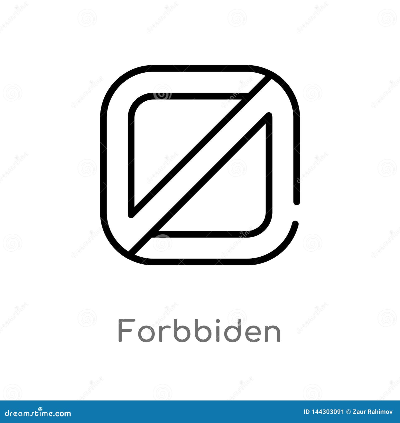 Forbbiden Icon Vector Sign And Symbol Isolated On White Background ...