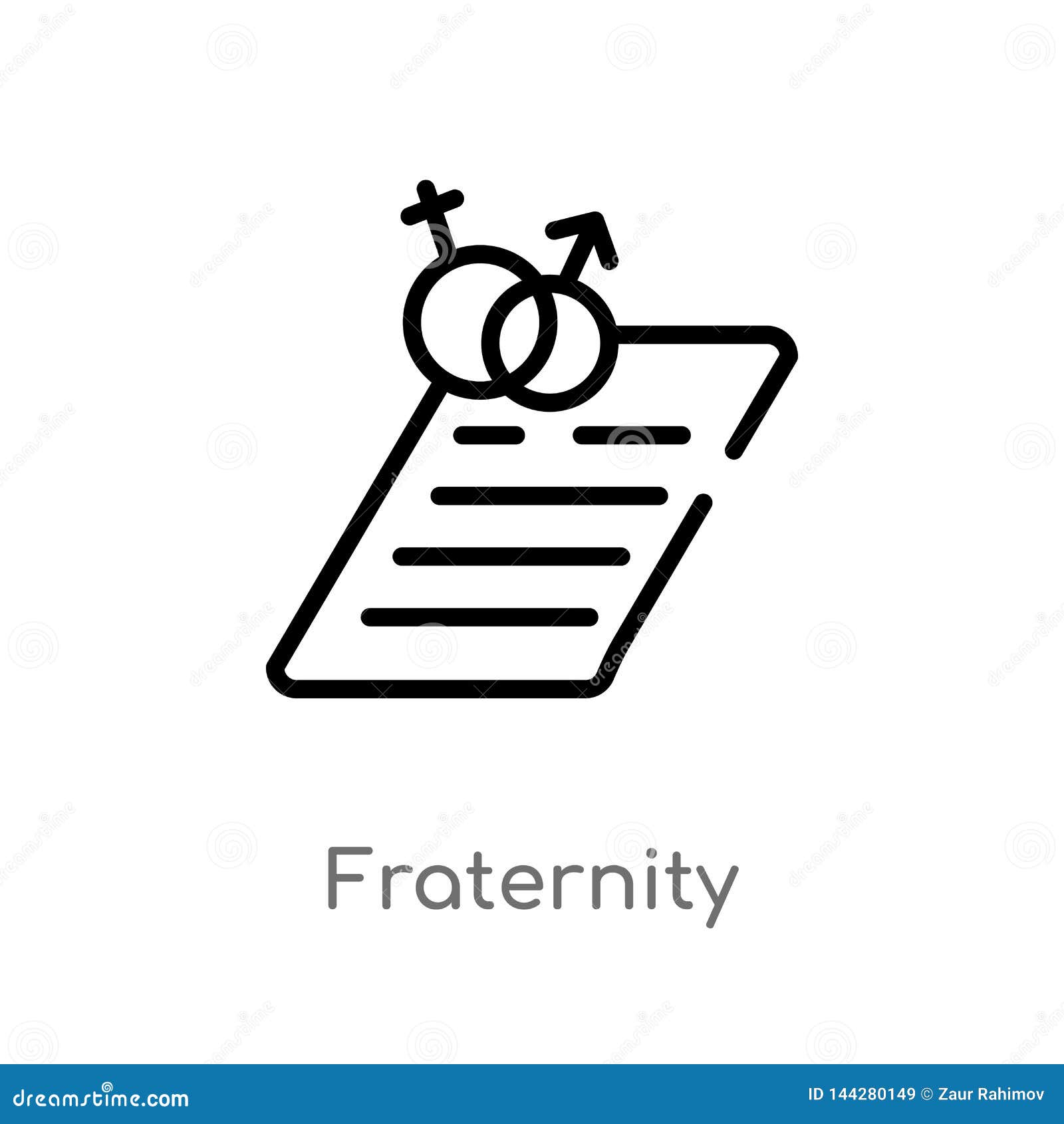 Fraternity Vector Icon In 6 Different Modern Styles. Black, Two Colored ...