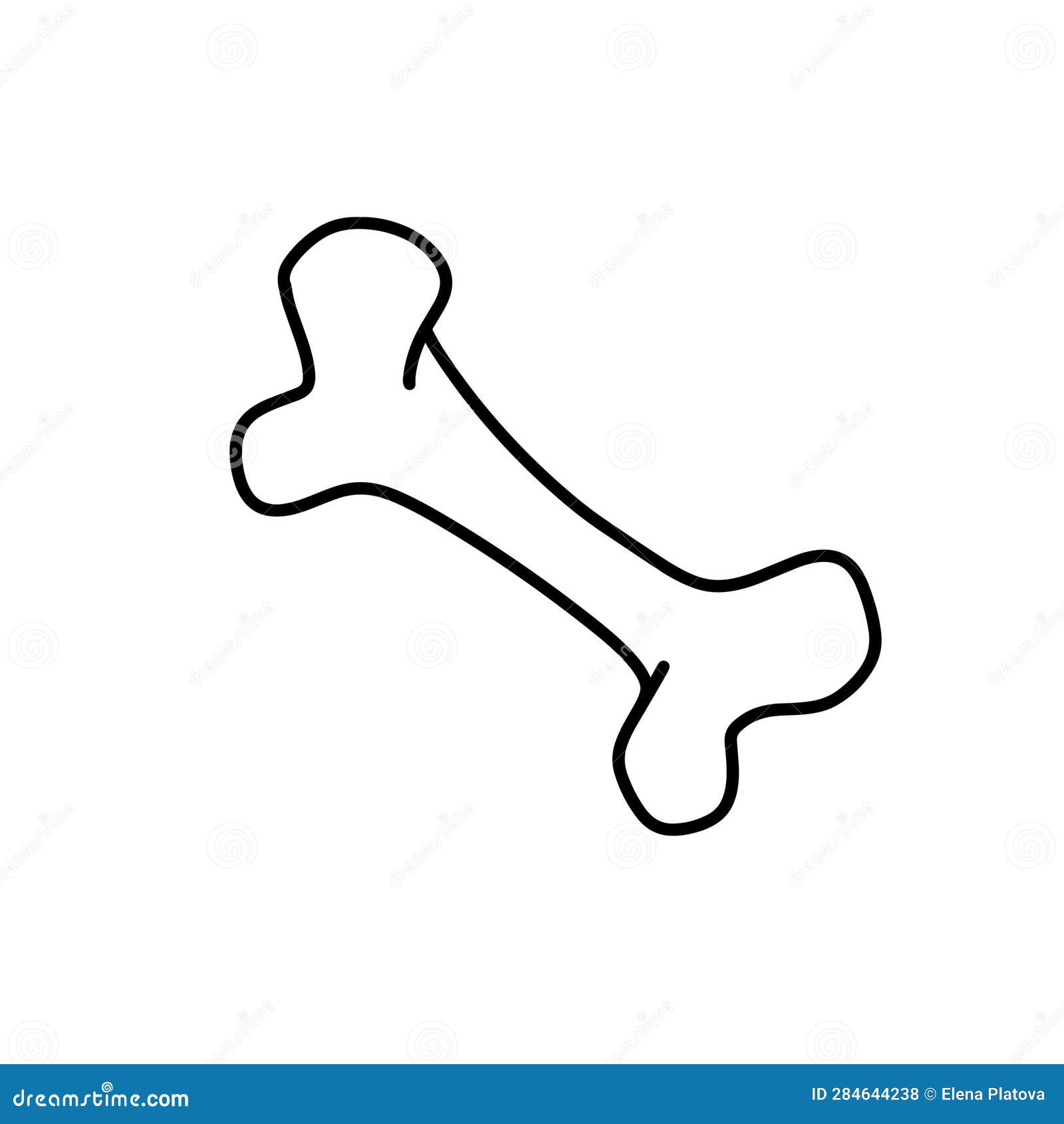 Funny Bone Cartoon Mascot Character Vector Illustration | CartoonDealer ...