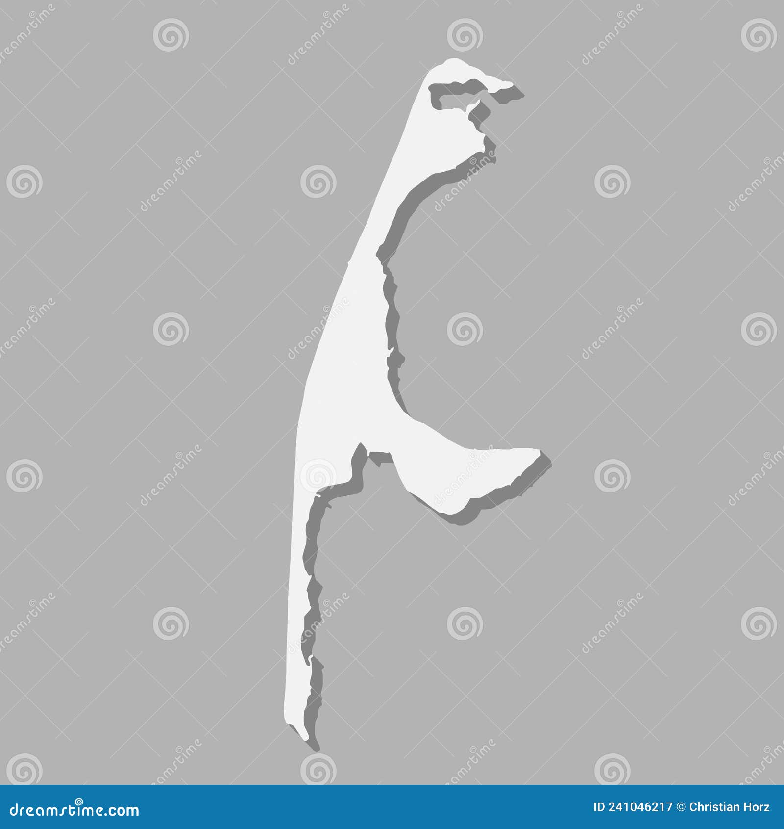 Sylt Island Map Vector Illustration | CartoonDealer.com #107175162