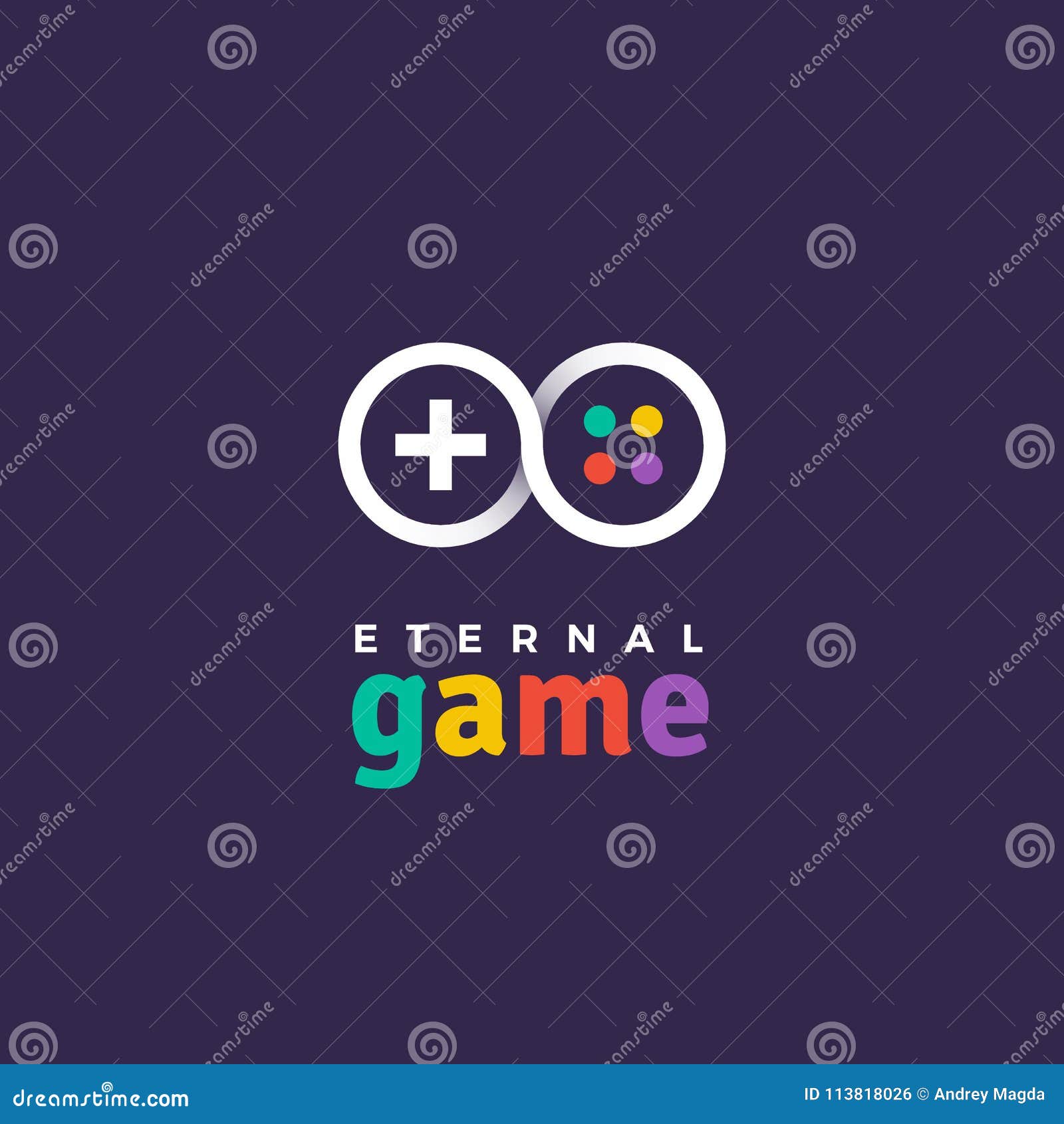 Outline Gradient Vector Logo of Gamepad. Design Logotype Template for ...