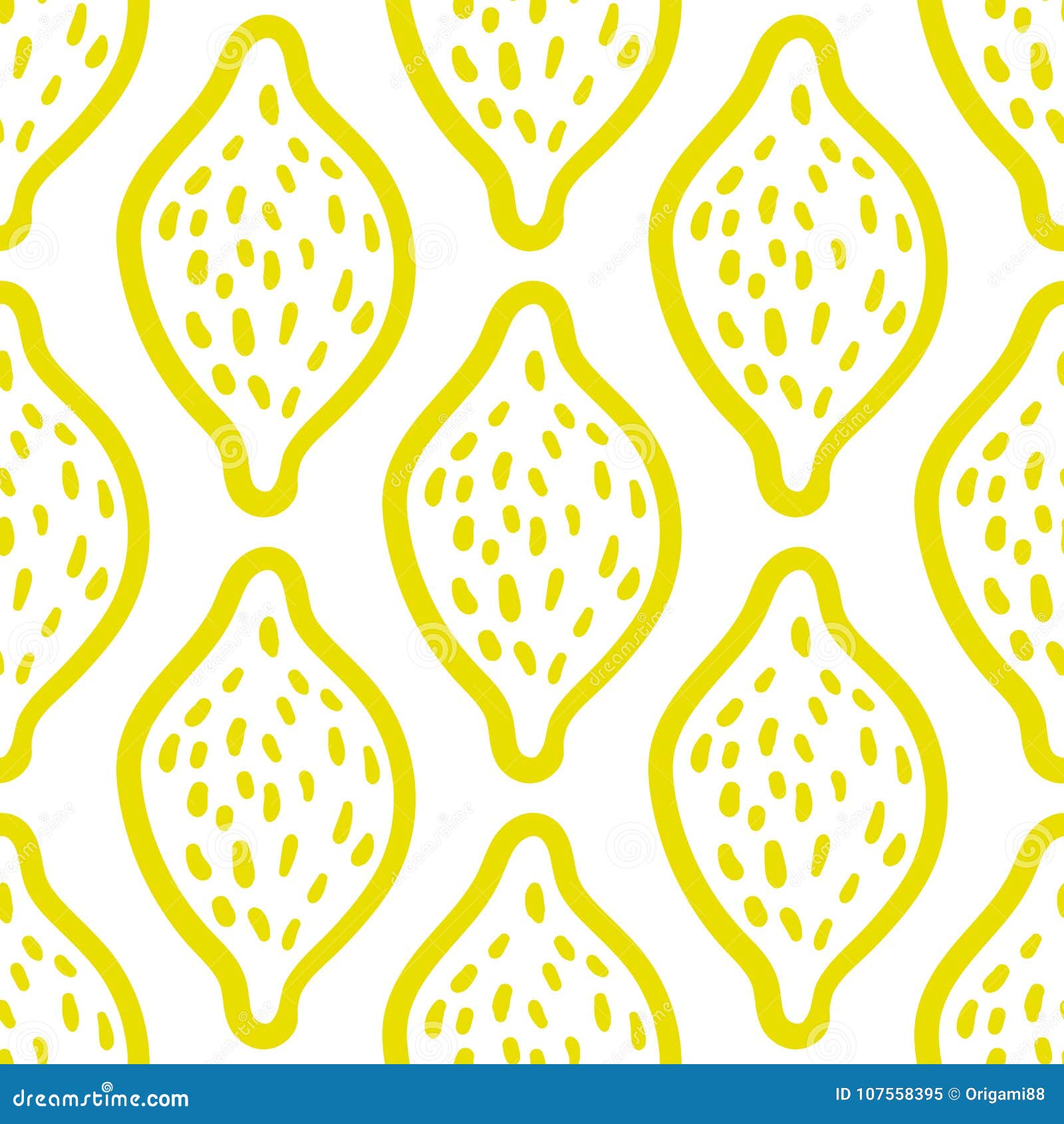 Lemon Pattern on White Background Stock Illustration - Illustration of ...