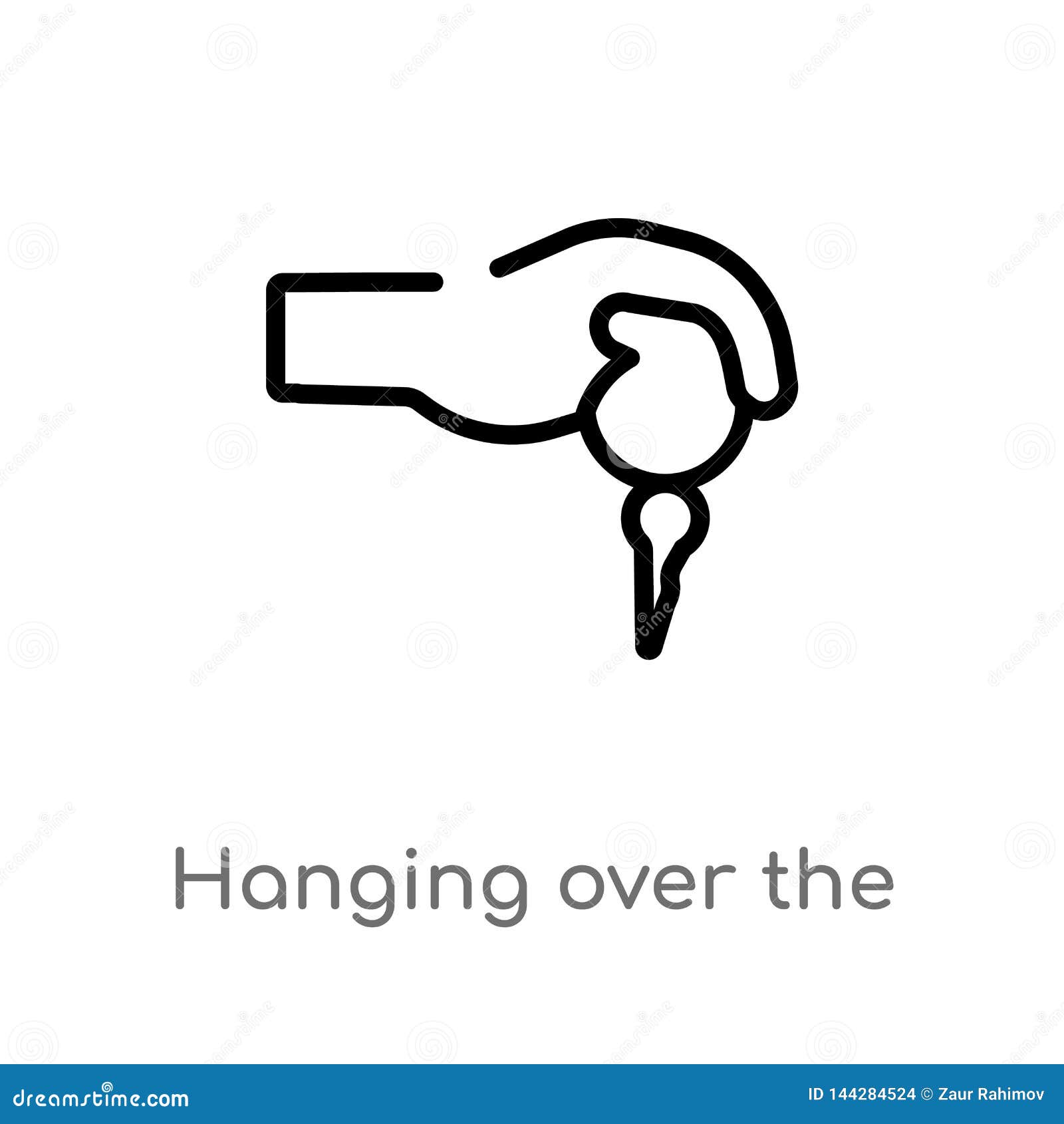 Hanging Over The Key Icon Vector Sign And Symbol Isolated On White ...