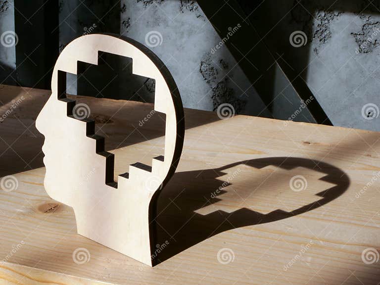 The Outline of the Head Casts Shadow. Psychology, Thinking and Problem ...