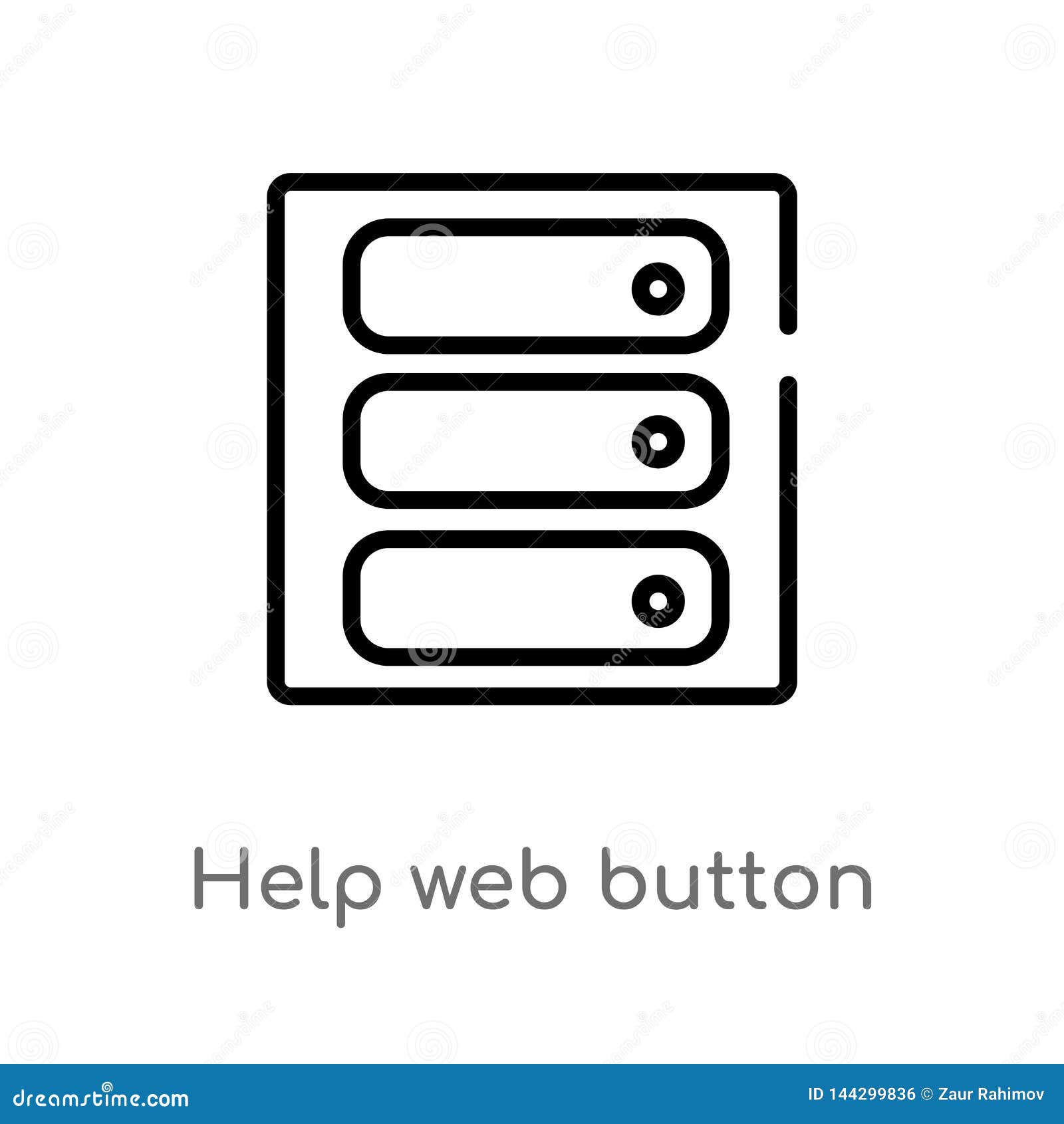 Outline Help Web Button Vector Icon. Isolated Black Simple Line Element ... Outline Help Web Button Vector Icon. Isolated Black Simple Line Element ...