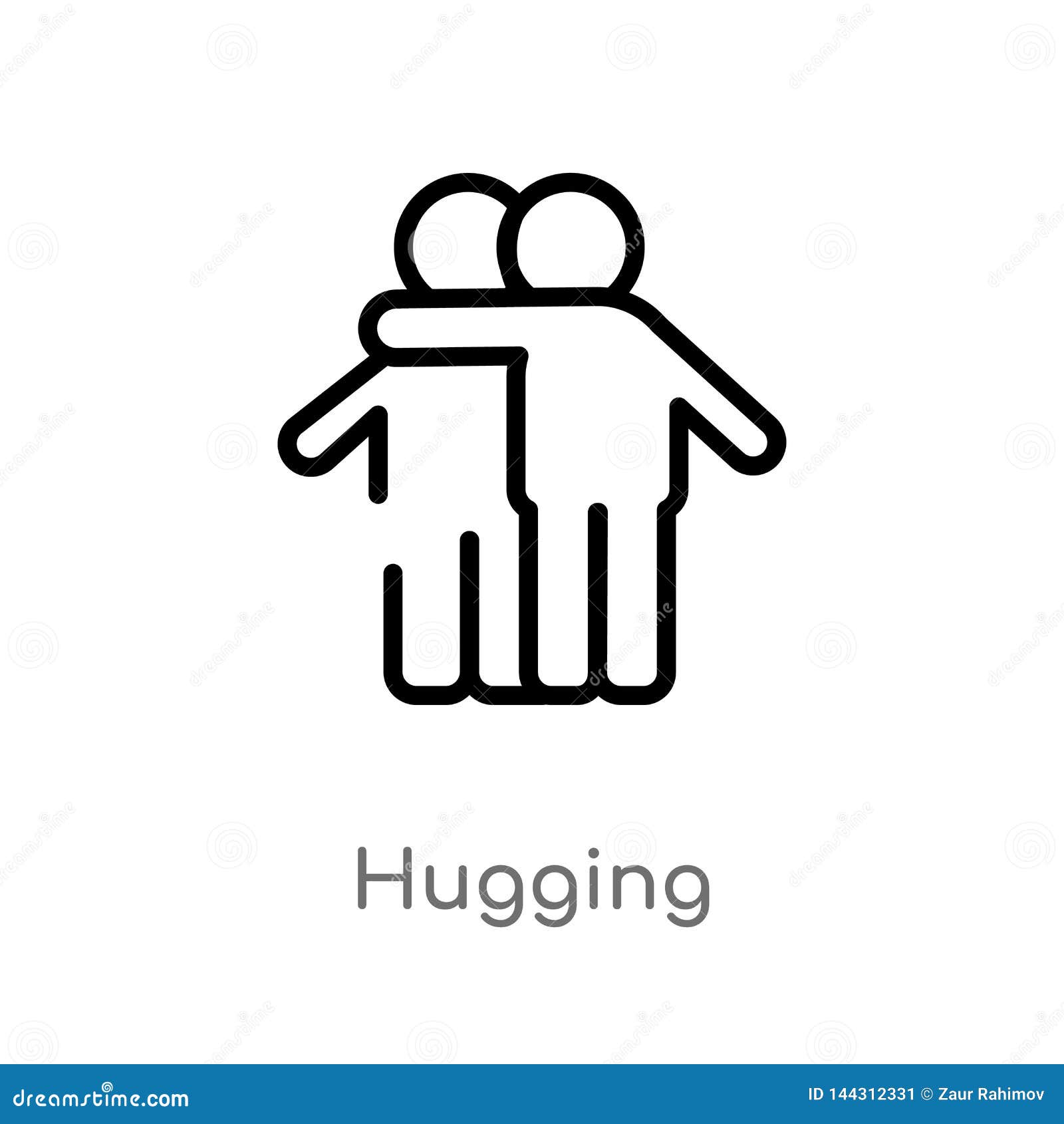 People Hugging Black And White