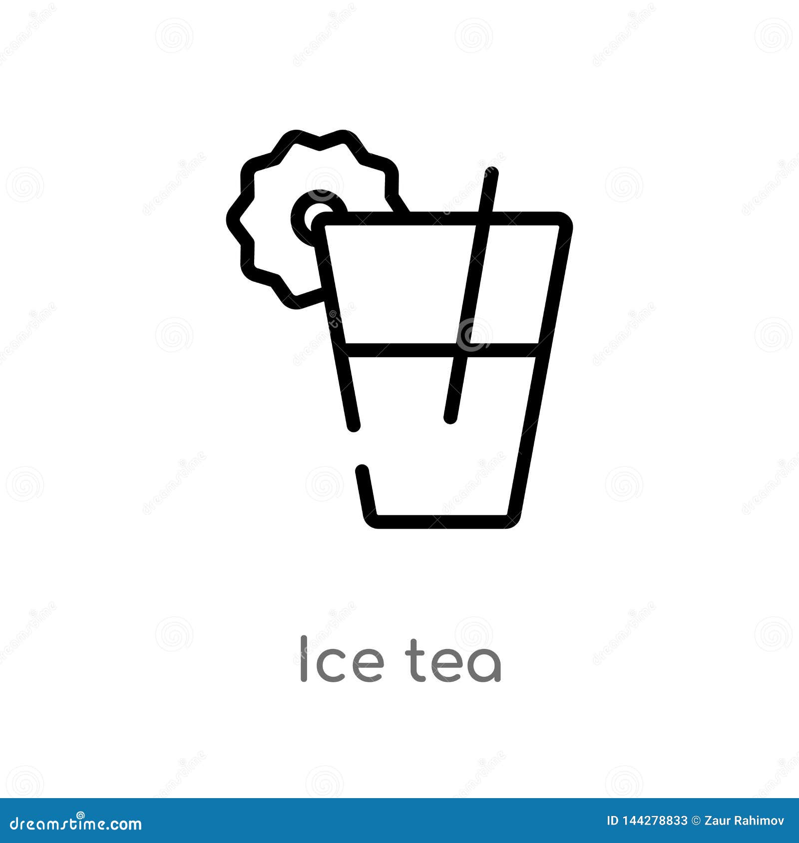 Iced Tea Clip Art Black And White