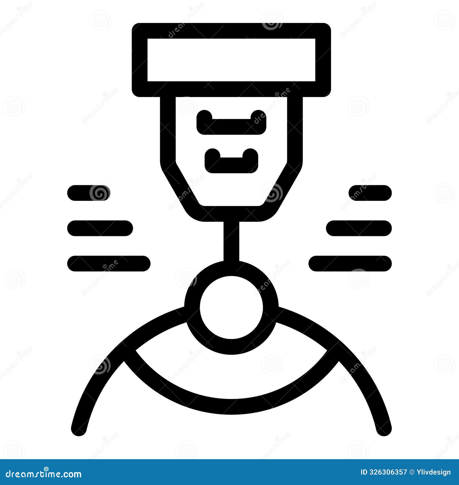 Digital Mind Control System Controlling Human Being Stock Illustration ...