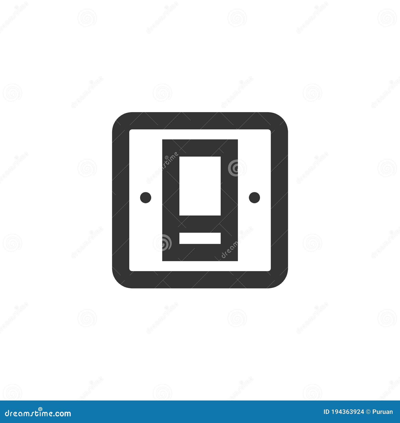 Outline Icon - Electric Switch Stock Vector - Illustration of plastic ...